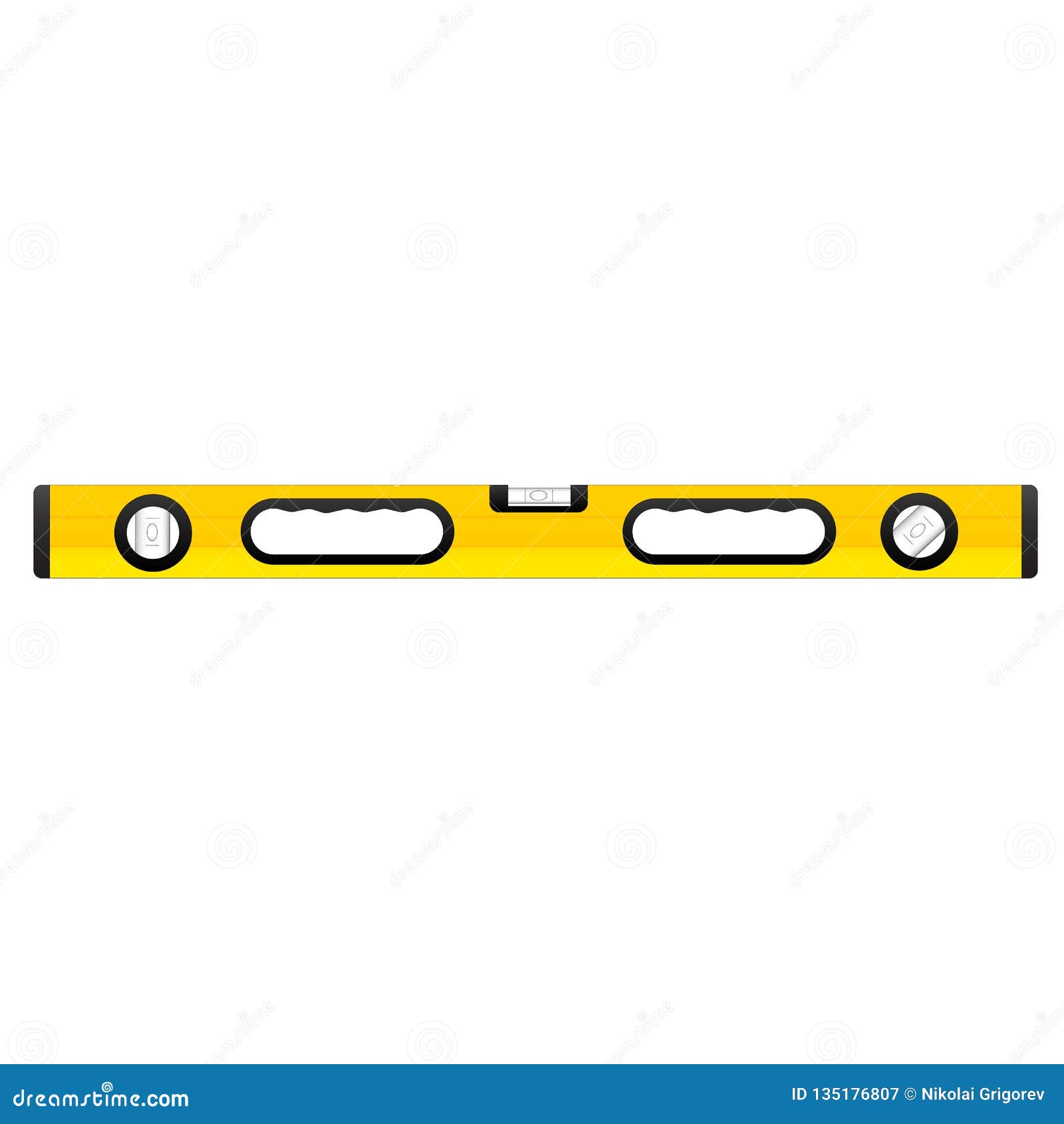 Vector Illustration of Construction Level Stock Vector - Illustration ...