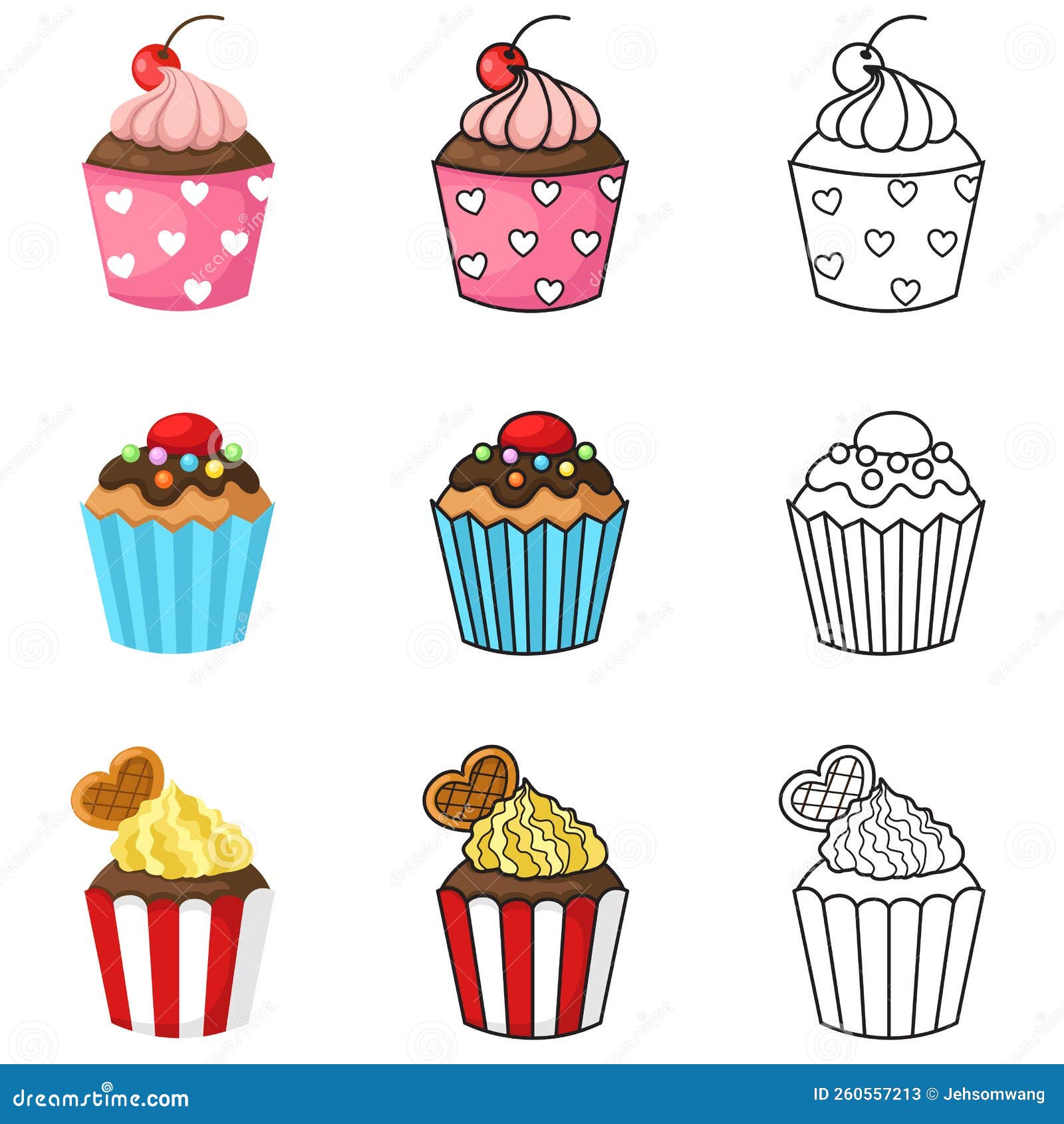 Illustration of Isolated Cupcake Stock Vector - Illustration of ...