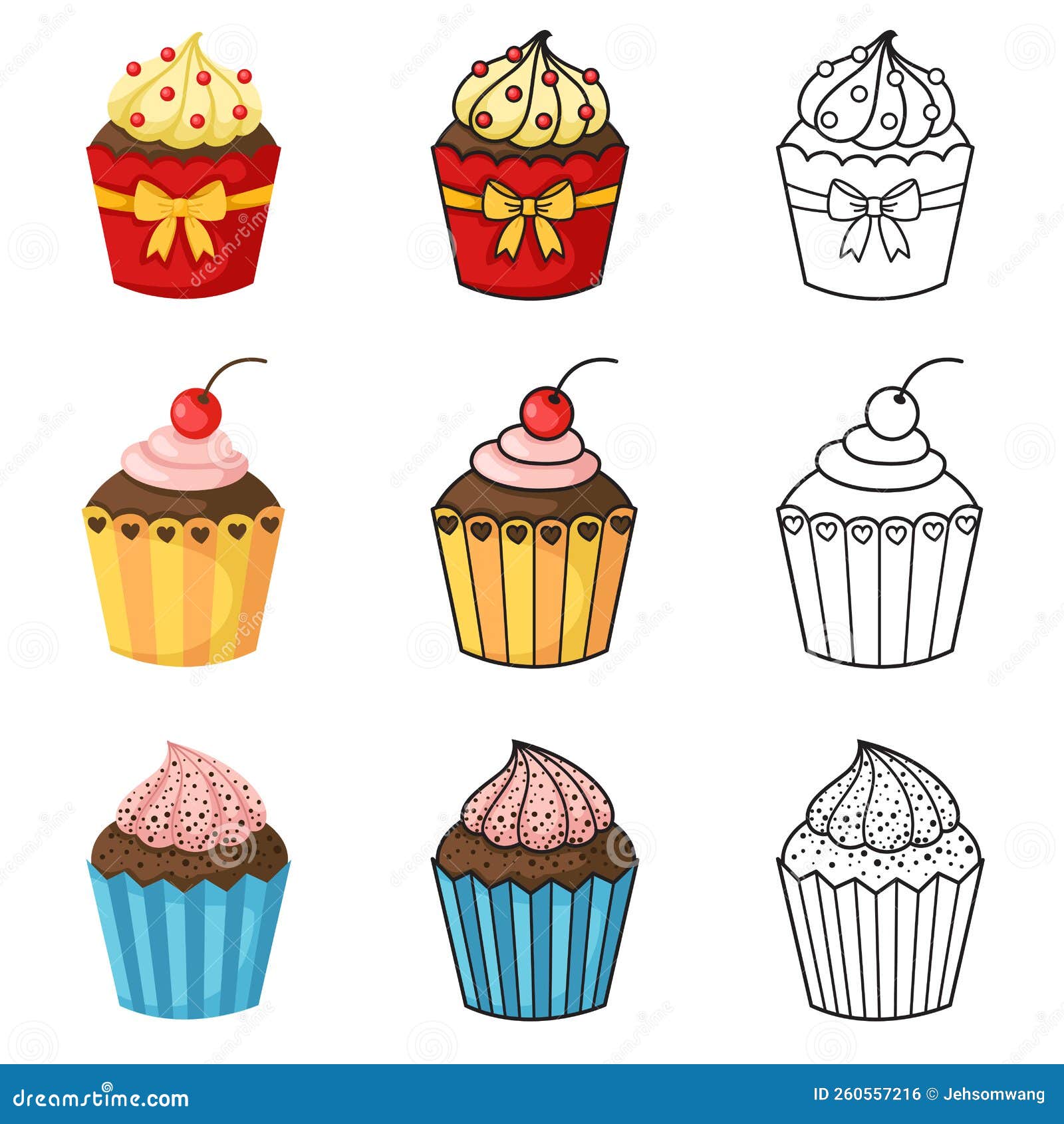 Illustration of Isolated Cupcake Stock Vector - Illustration of ...