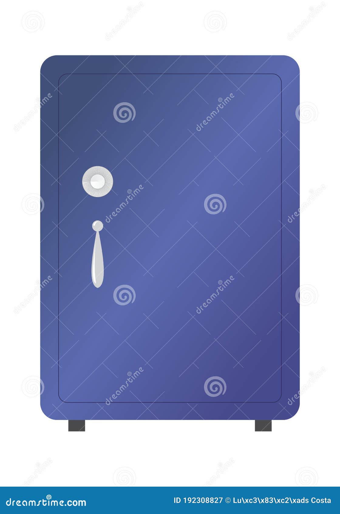 Dark blue safe stock illustration. Illustration of bank - 192308827