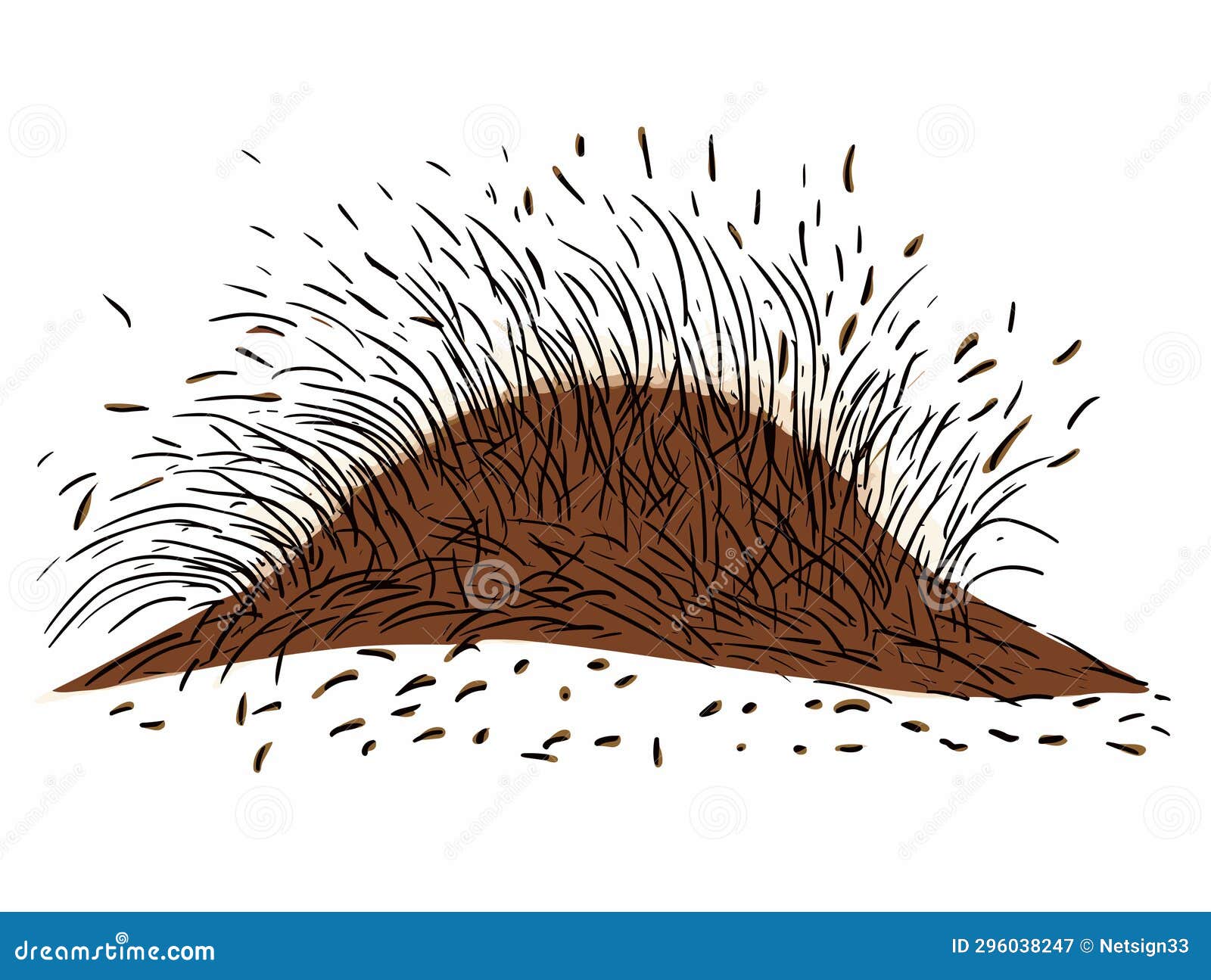 Illustration of Isolated Seeding on White Background in Hand-drawn ...