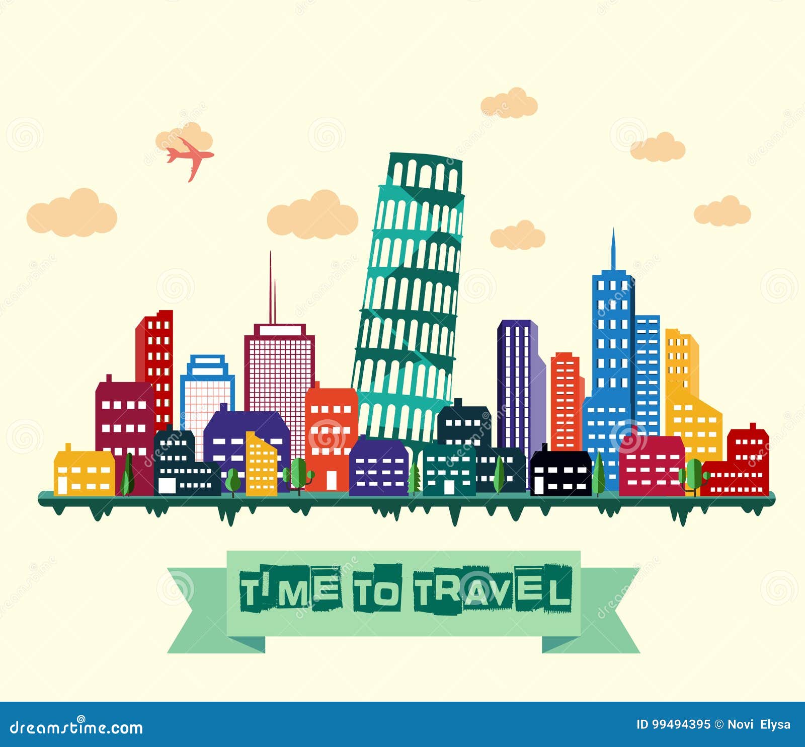 Italy city skyline stock vector. Illustration of culture - 99494395