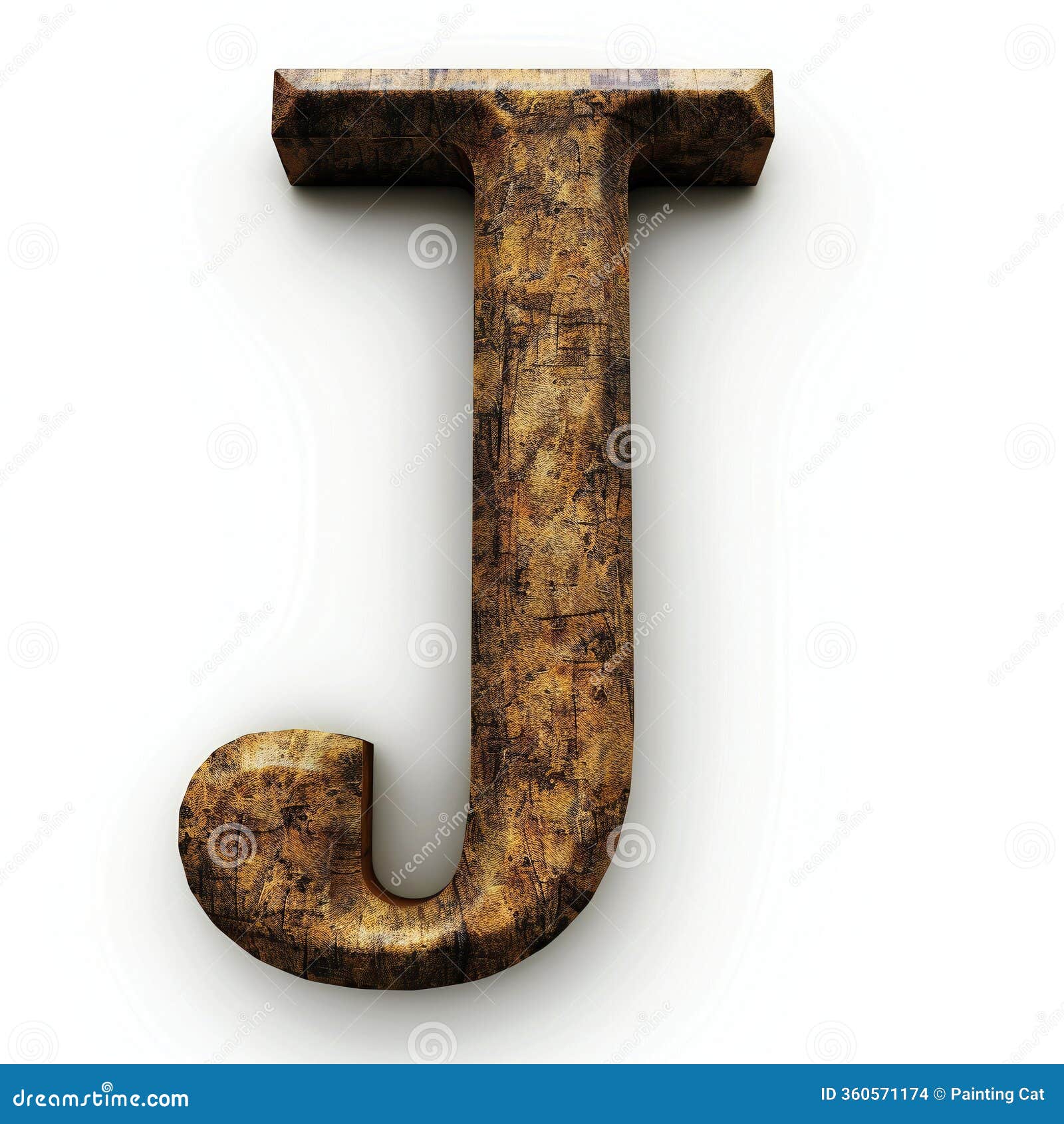Illustration of J Symbol , Isolated on White Background , High Quality ...