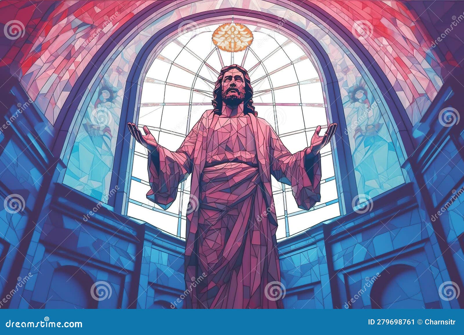 Jesus Created with Generative AI Technology Stock Illustration ...