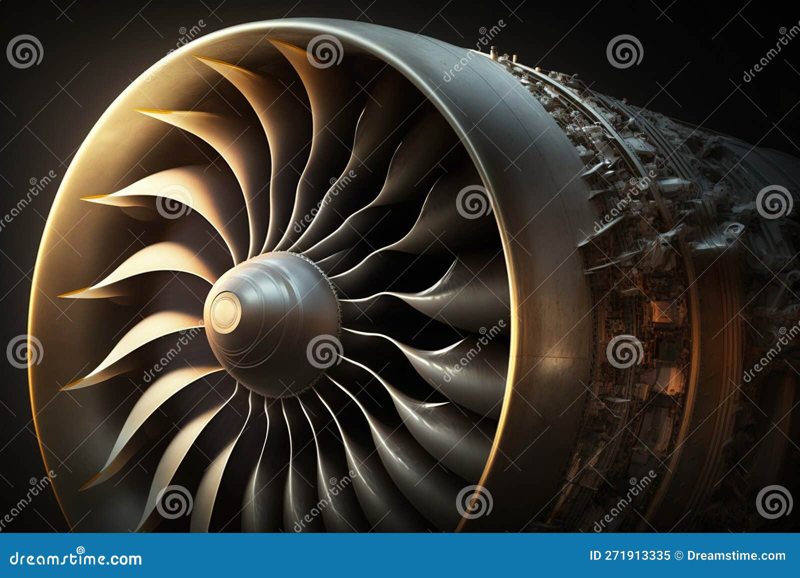 Illustration of a Jet Propulsion Engine. Ai Generated Stock ...