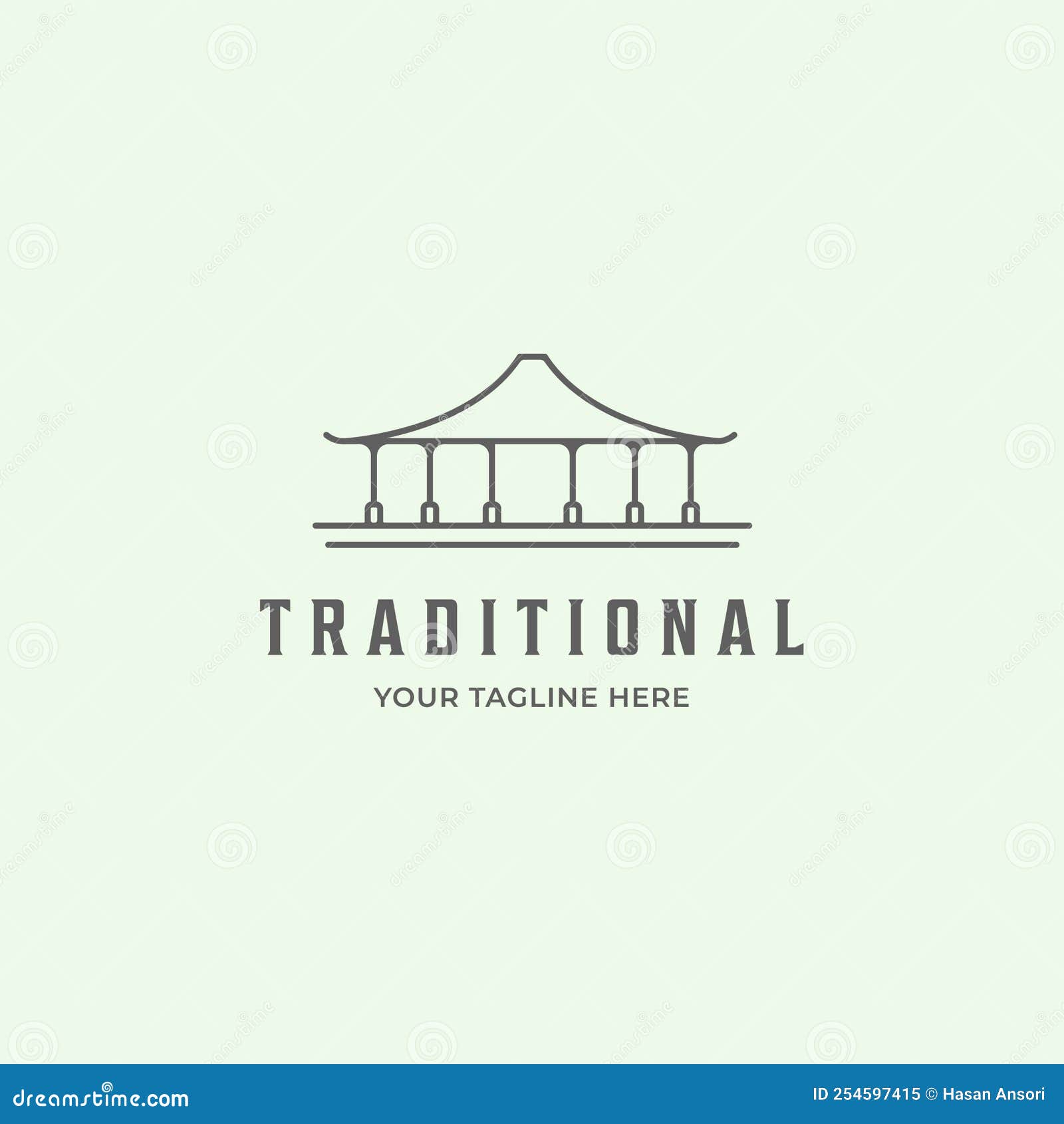 Illustration of Joglo House Line Art Traditional House from Central ... Illustration of Joglo House Line Art Traditional House from Central ...