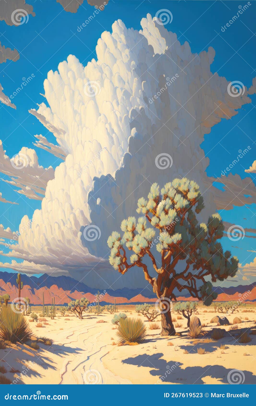 Illustration of a Joshua Tree Stock Illustration - Illustration of ...