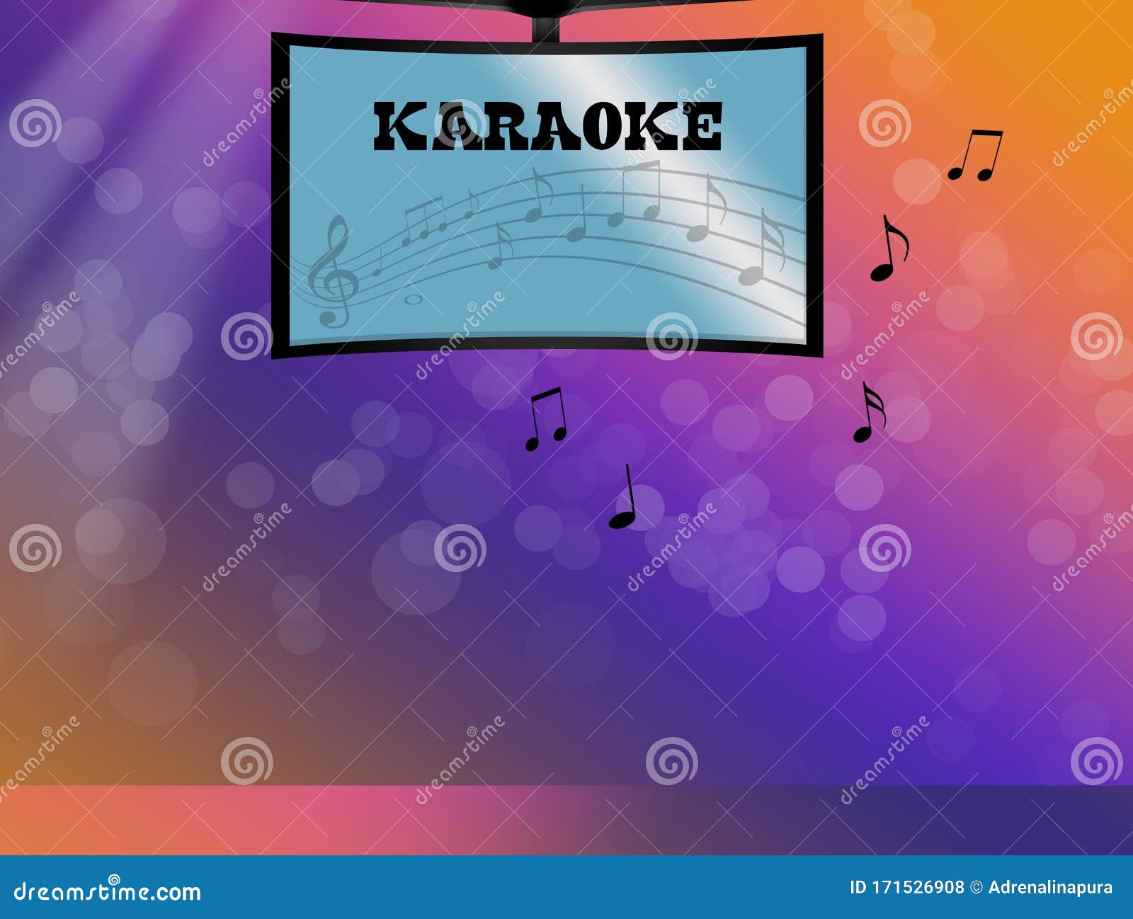 Illustration of karaoke stock illustration. Illustration of songs ...