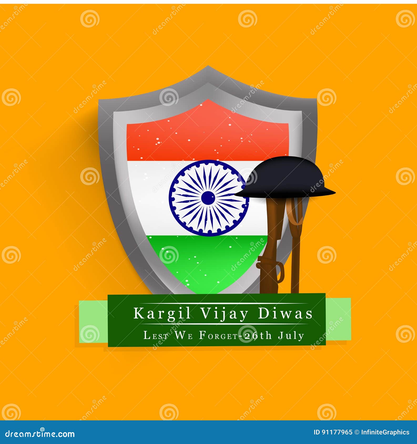 Illustration of Kargil Vijay Diwas Background Stock Vector ...