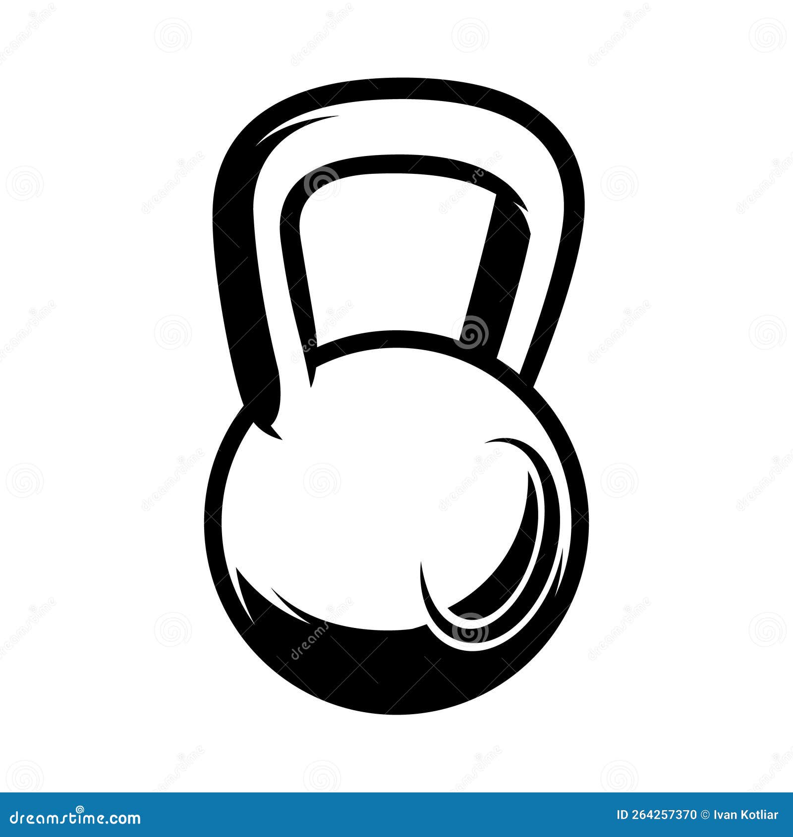 Illustration of Kettlebell. Design Element for Logo, Label, Design ...