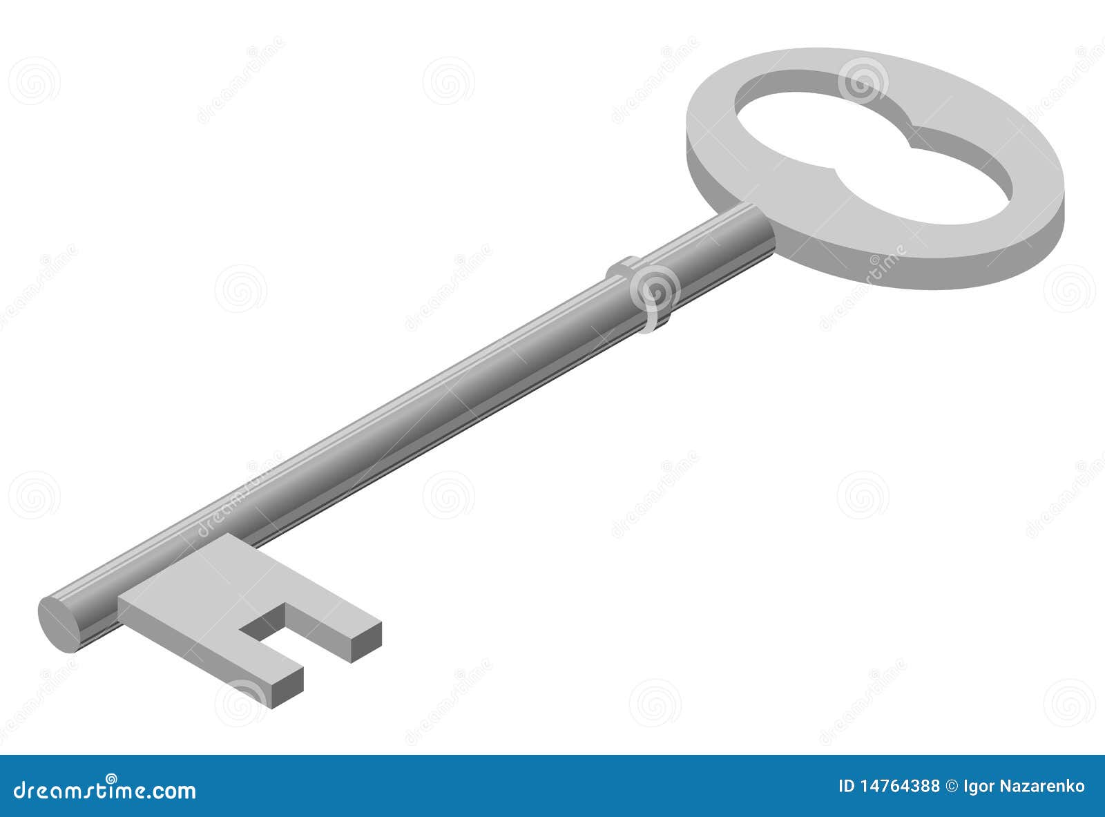 Illustration of a key stock vector. Illustration of isolated - 14764388