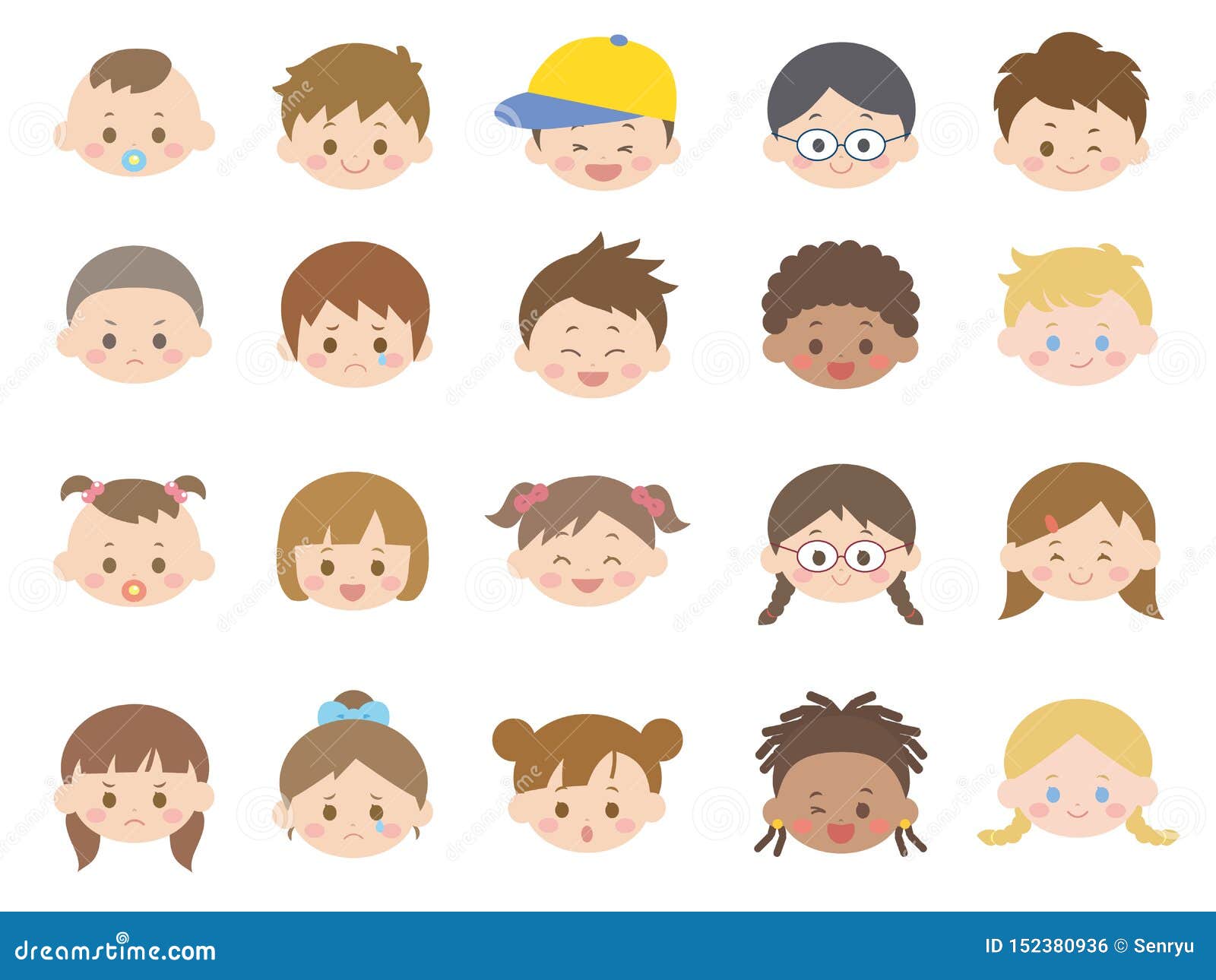 Kids icon set2 stock vector. Illustration of glasses - 152380936