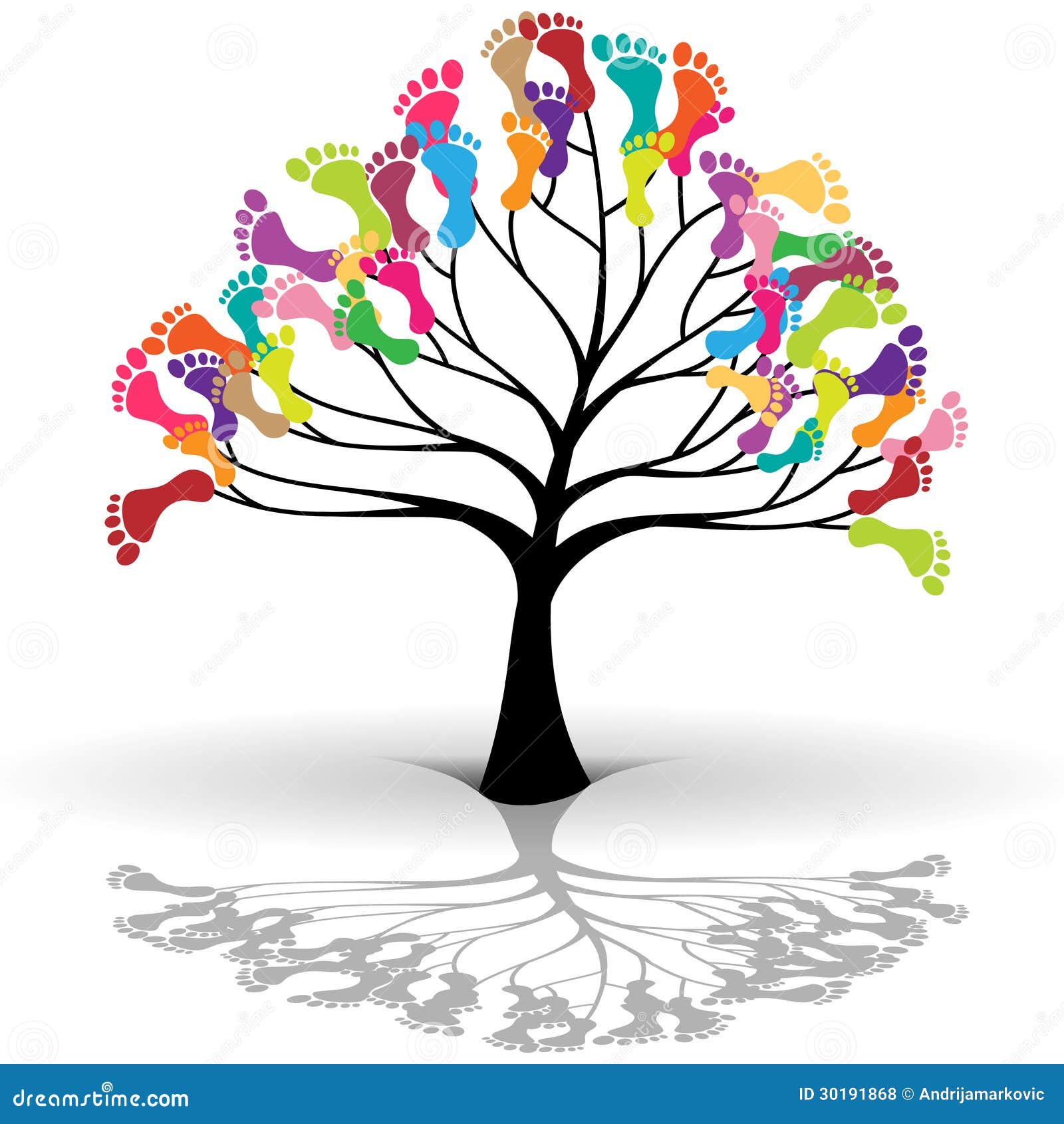 Kids Tree Vector Illustration | CartoonDealer.com #31469122