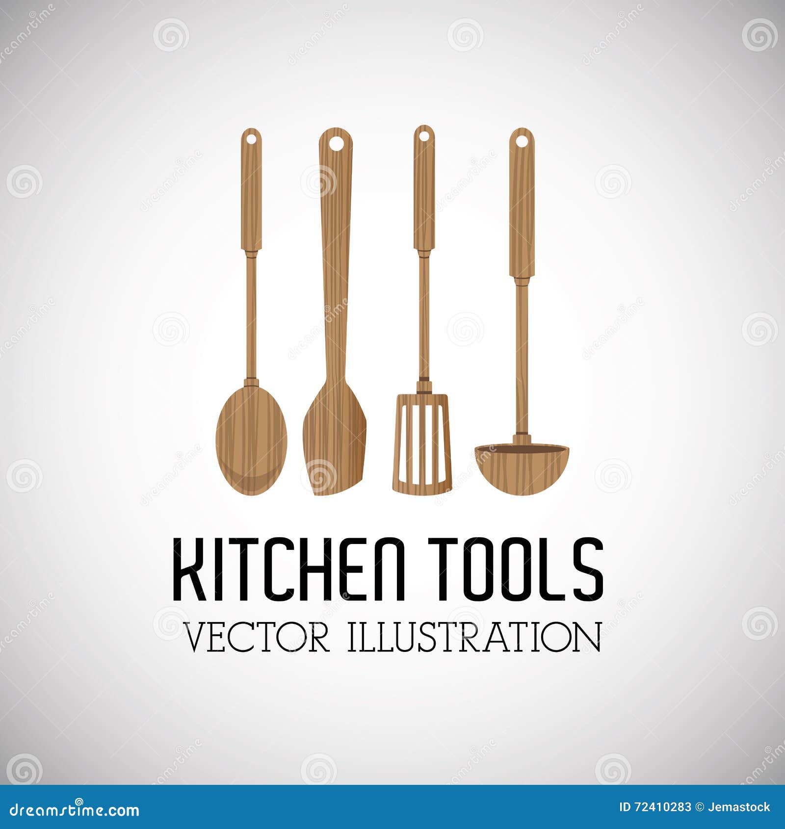 Illustration of Kitchen Tools, Editable Vector Stock Vector ...