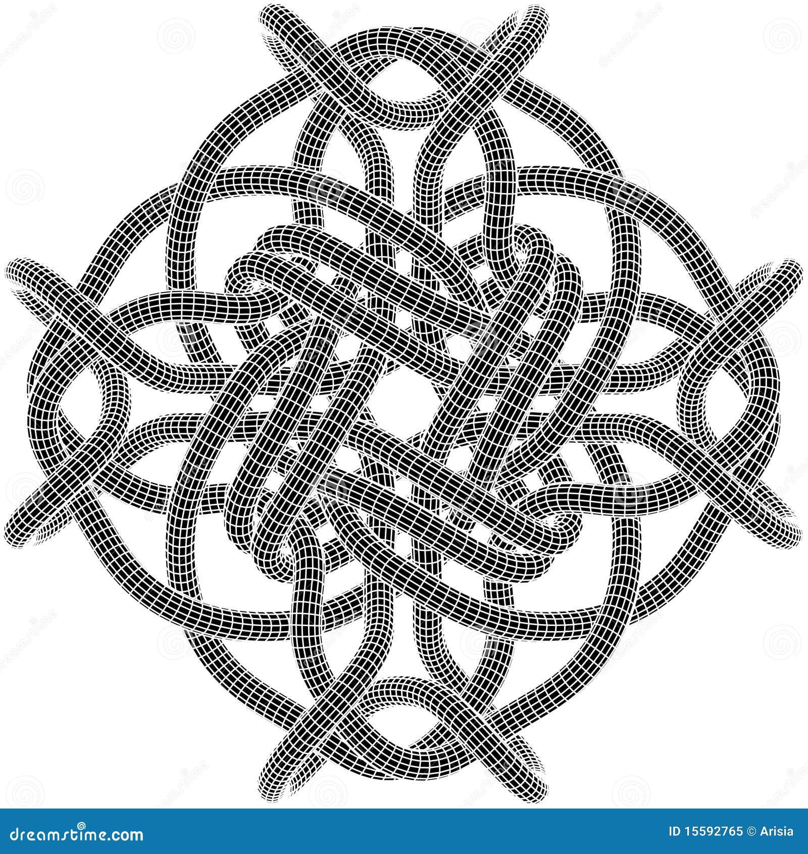 Illustration of a Knot stock vector. Illustration of curve - 15592765