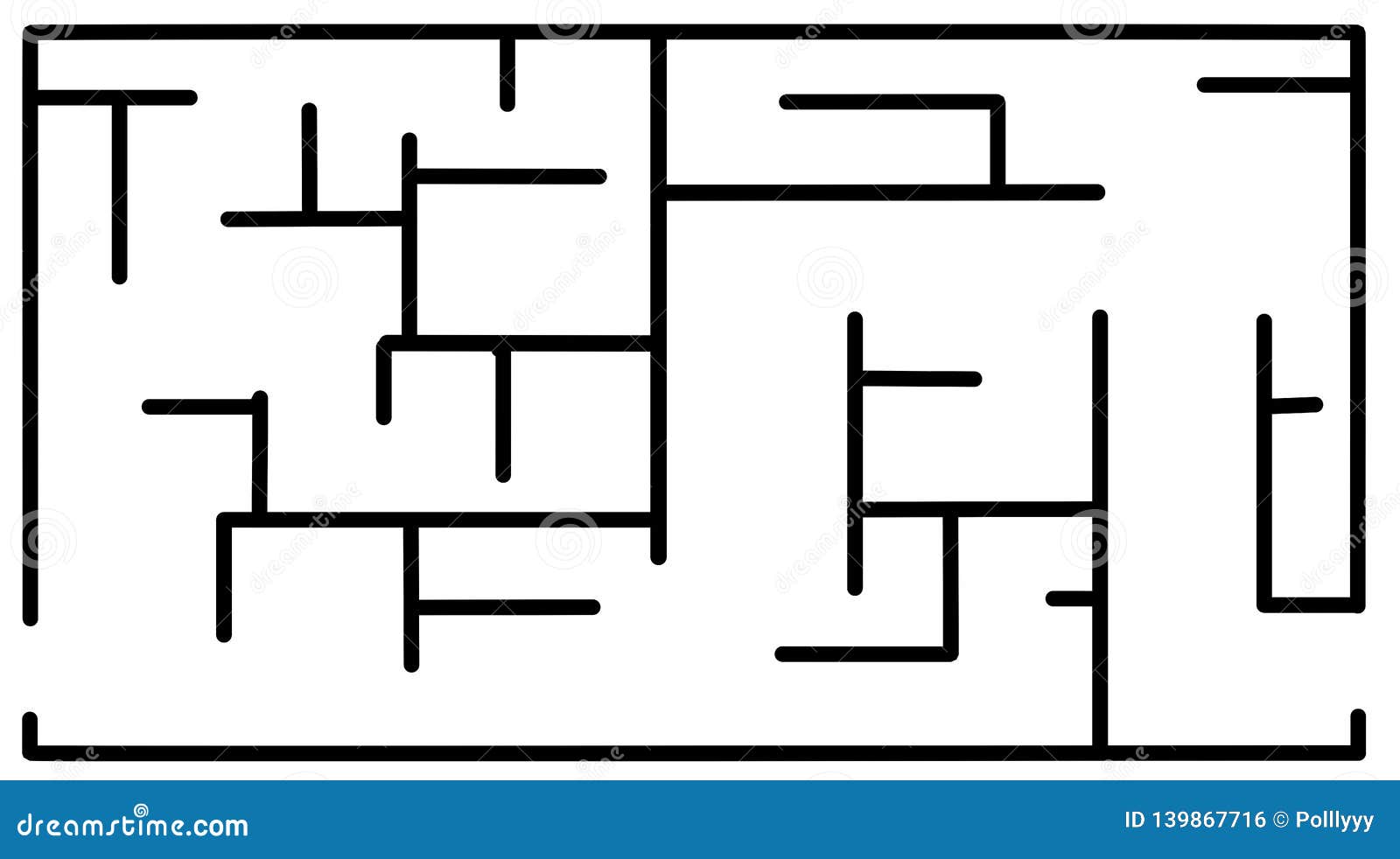 Illustration of a Labyrinth Game for Children Stock Illustration ...