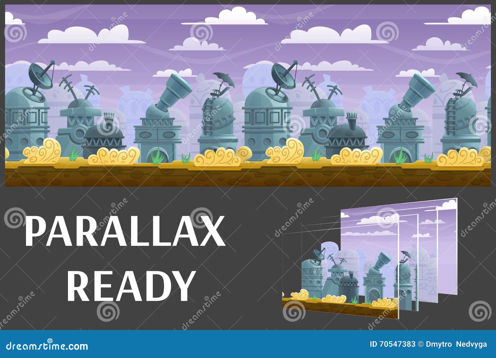 6 Buildings Vector Illustration, Editable Source File, Artwork For Info ...