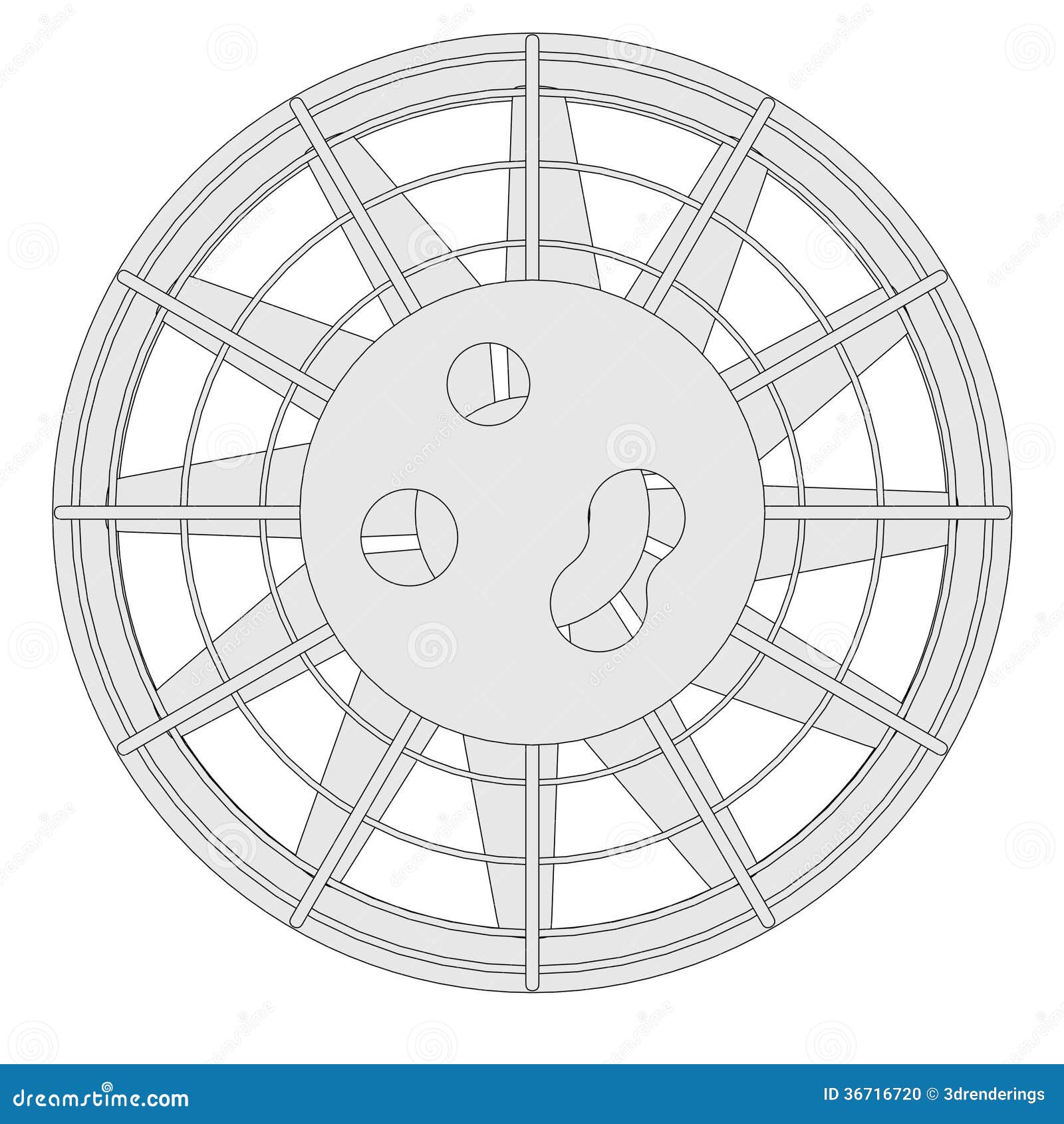 Illustration of large fan stock illustration. Illustration of ...