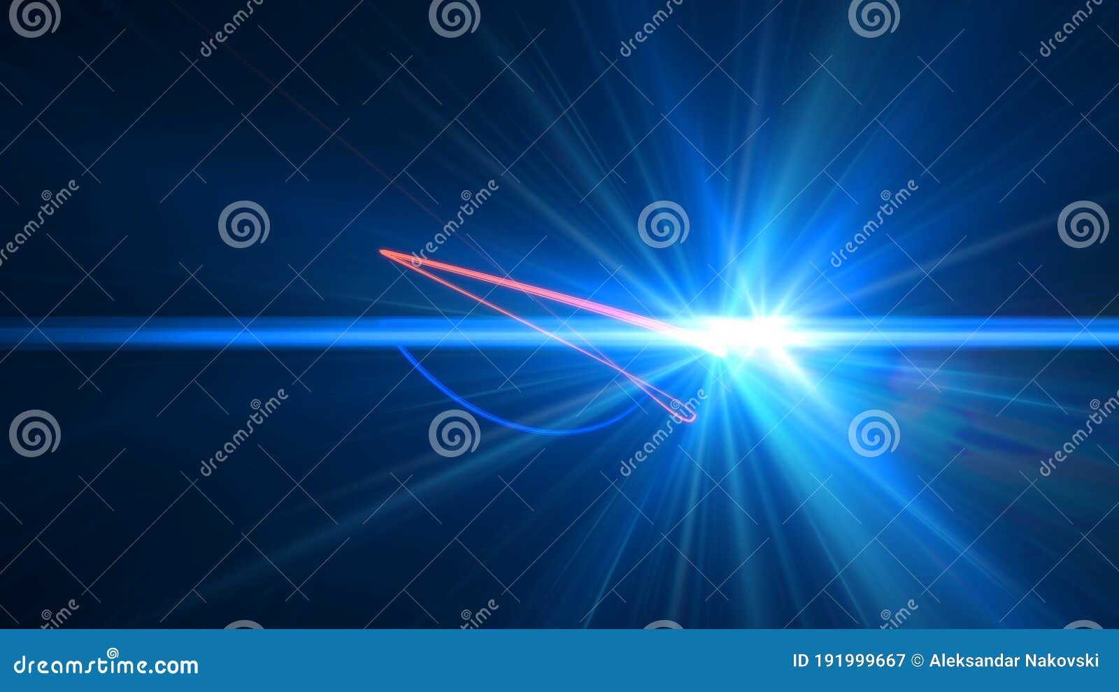 Illustration of Laser Line Light Ray Space Stock Illustration ...