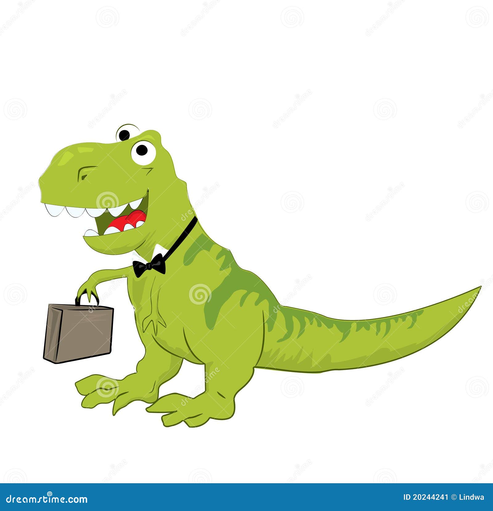 An Illustration of a Laughing Dinosaur Stock Vector - Illustration of ...