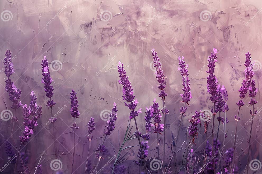 Illustration of Lavender Texture. Generative AI Stock Illustration ...