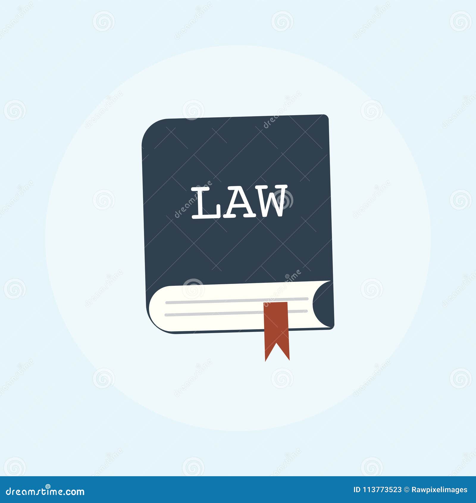 Illustration of Law Book Concept Stock Illustration - Illustration of ...