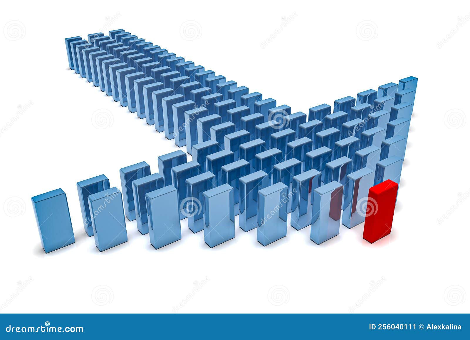 Illustration of Leader Leads the Team Forward. Business Concepts Stock ...