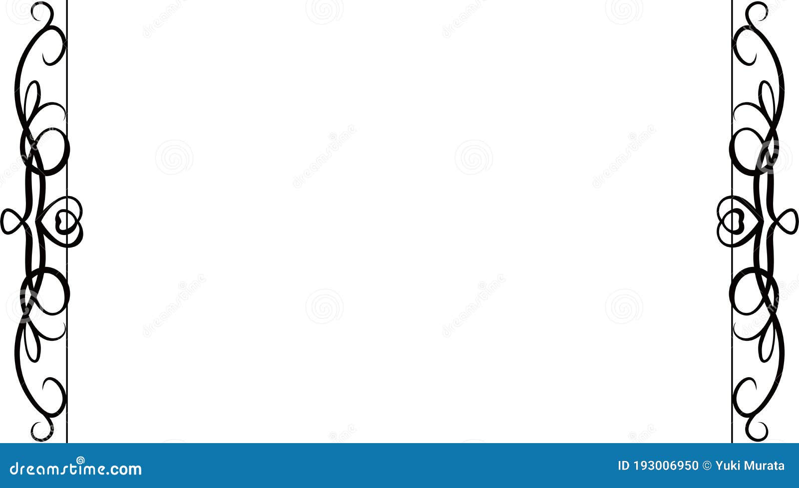 Left and Right Antique Pattern Frame Stock Vector - Illustration of ...