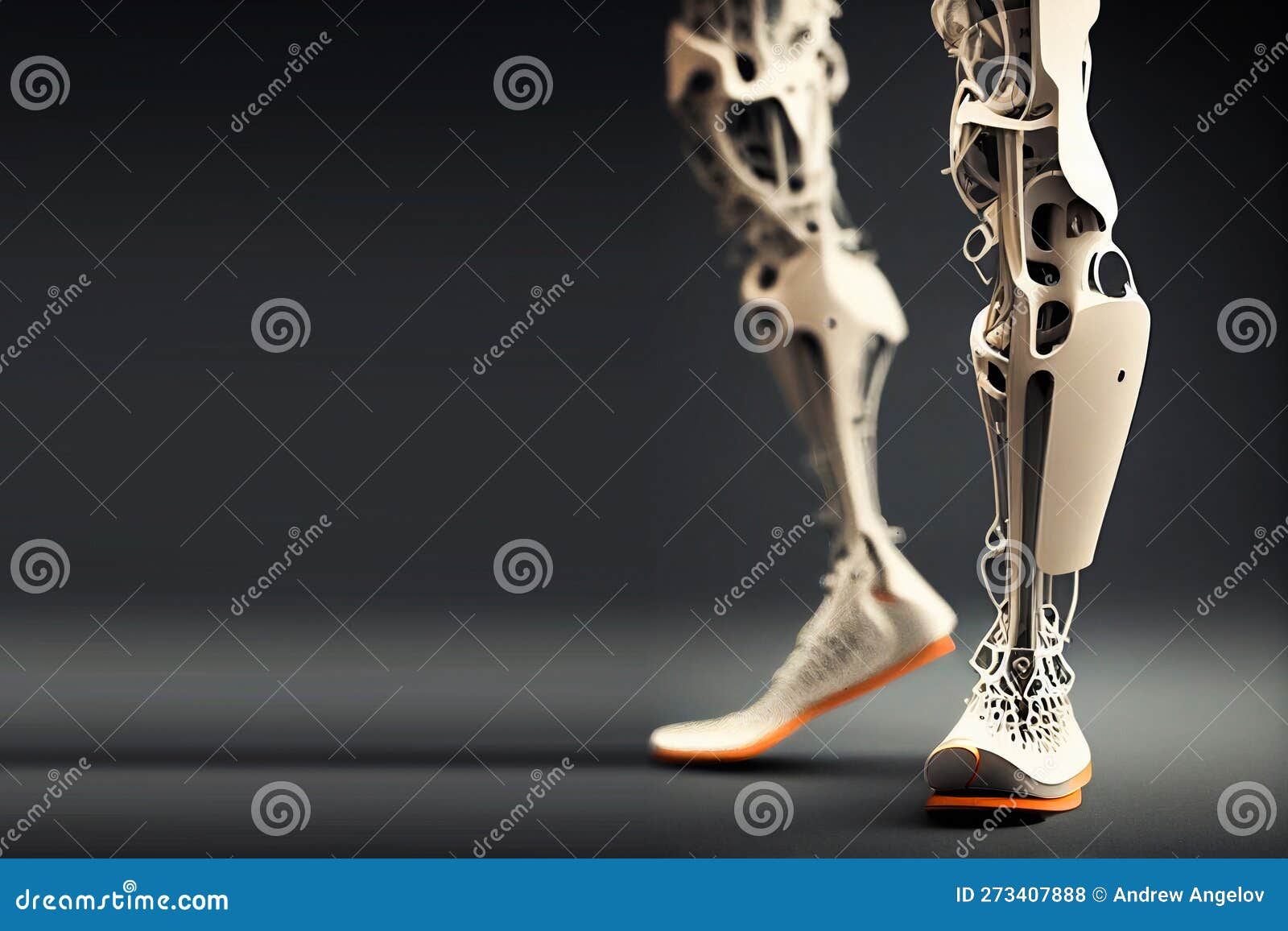 Illustration of Leg and Prosthesis Symbol. Graphic of Leg and ...