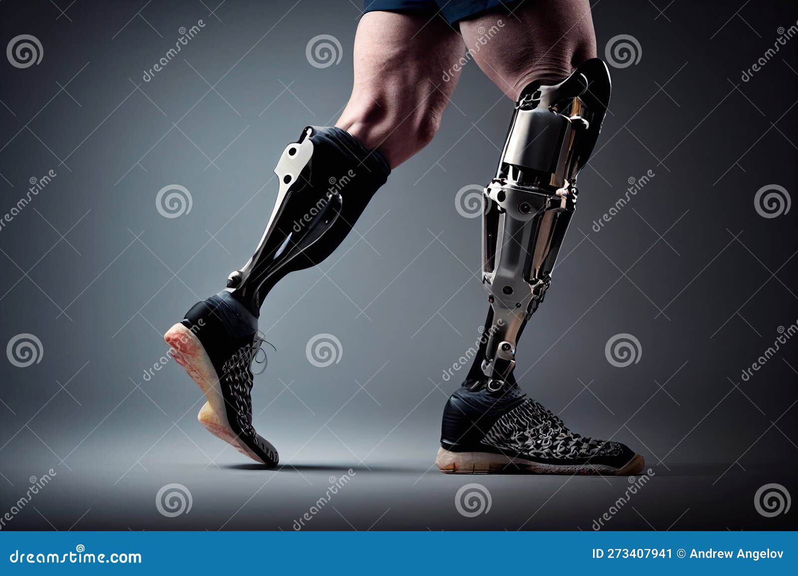 Illustration of Leg and Prosthesis Symbol. Graphic of Leg and ...