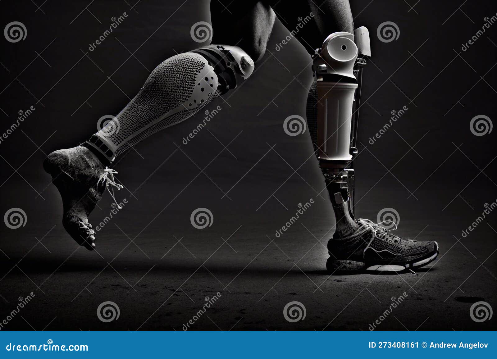 Illustration of Leg and Prosthesis Symbol. Graphic of Leg and ...