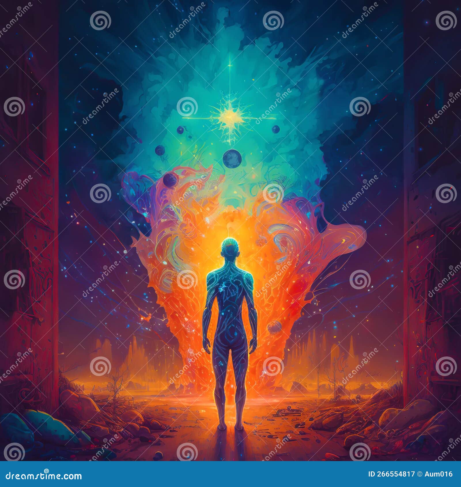 The Creation of Another World Stock Illustration - Illustration of ...