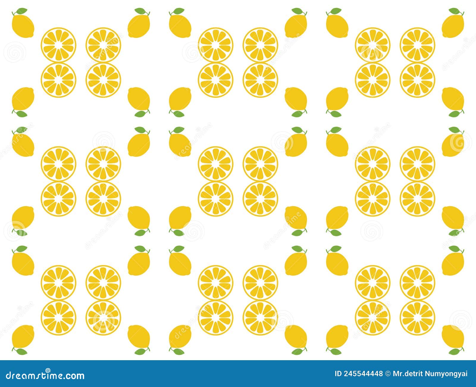 Illustration Lemon Pattern Isolated Background Stock Illustration ...