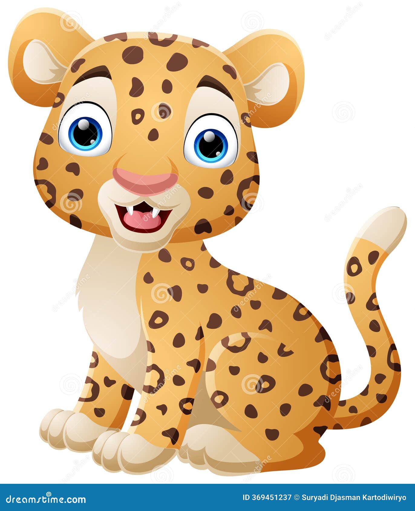 Scary Leopard Roaring Stock Image | CartoonDealer.com #8280205