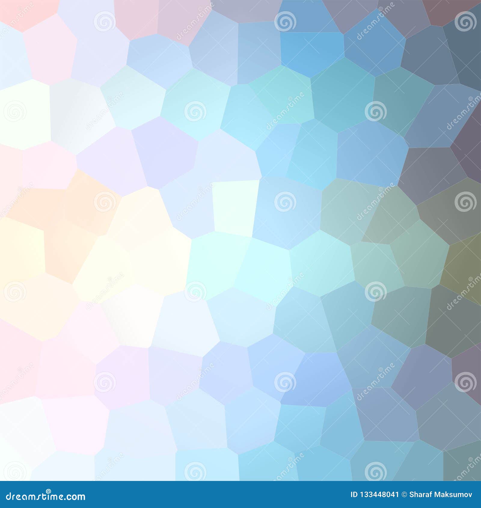 Illustration of Light Blue Big Hexagon Square Background Stock ...