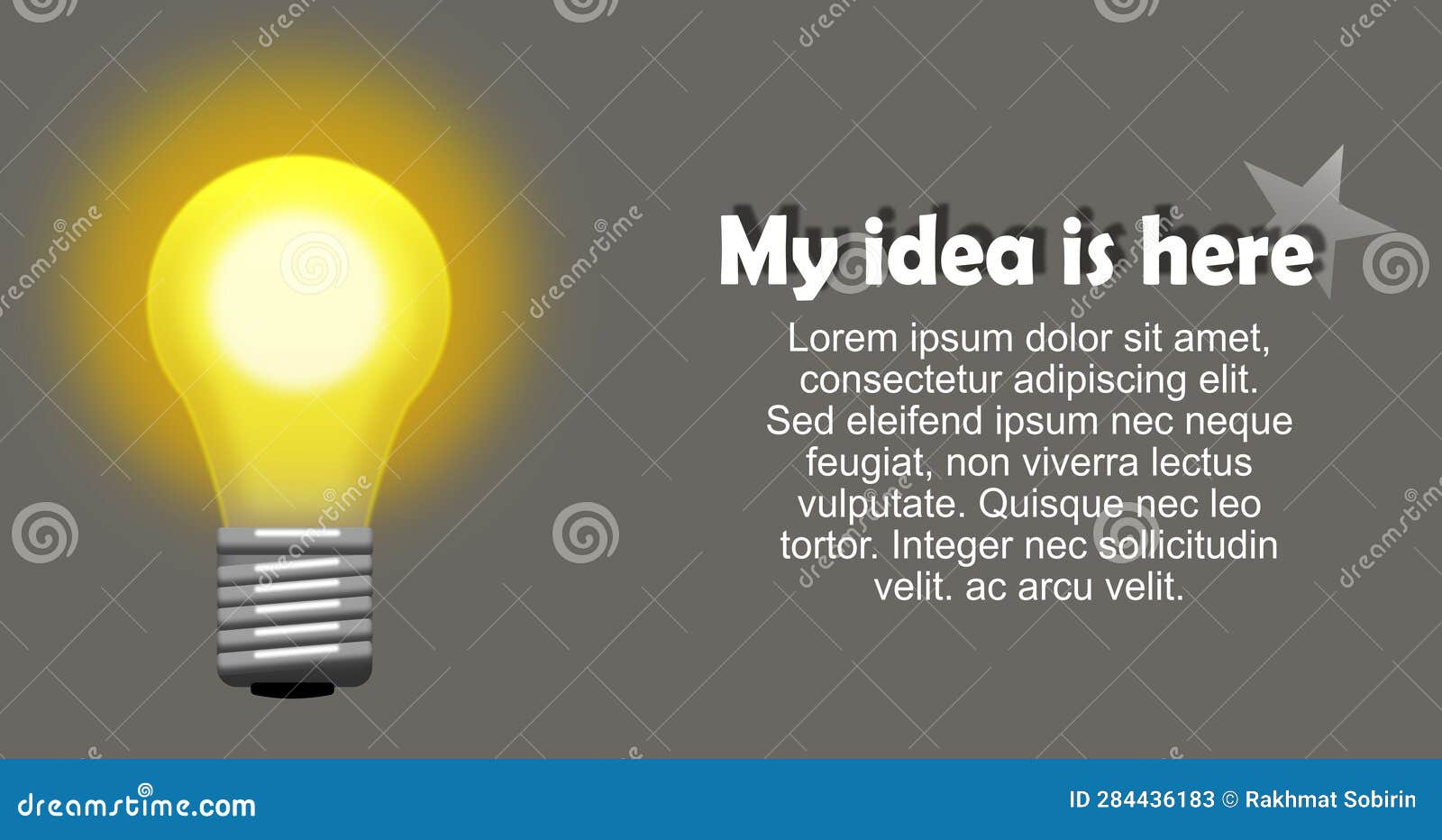 Illustration of a Light Bulb As an Idea for Someone S Inspiration and ...