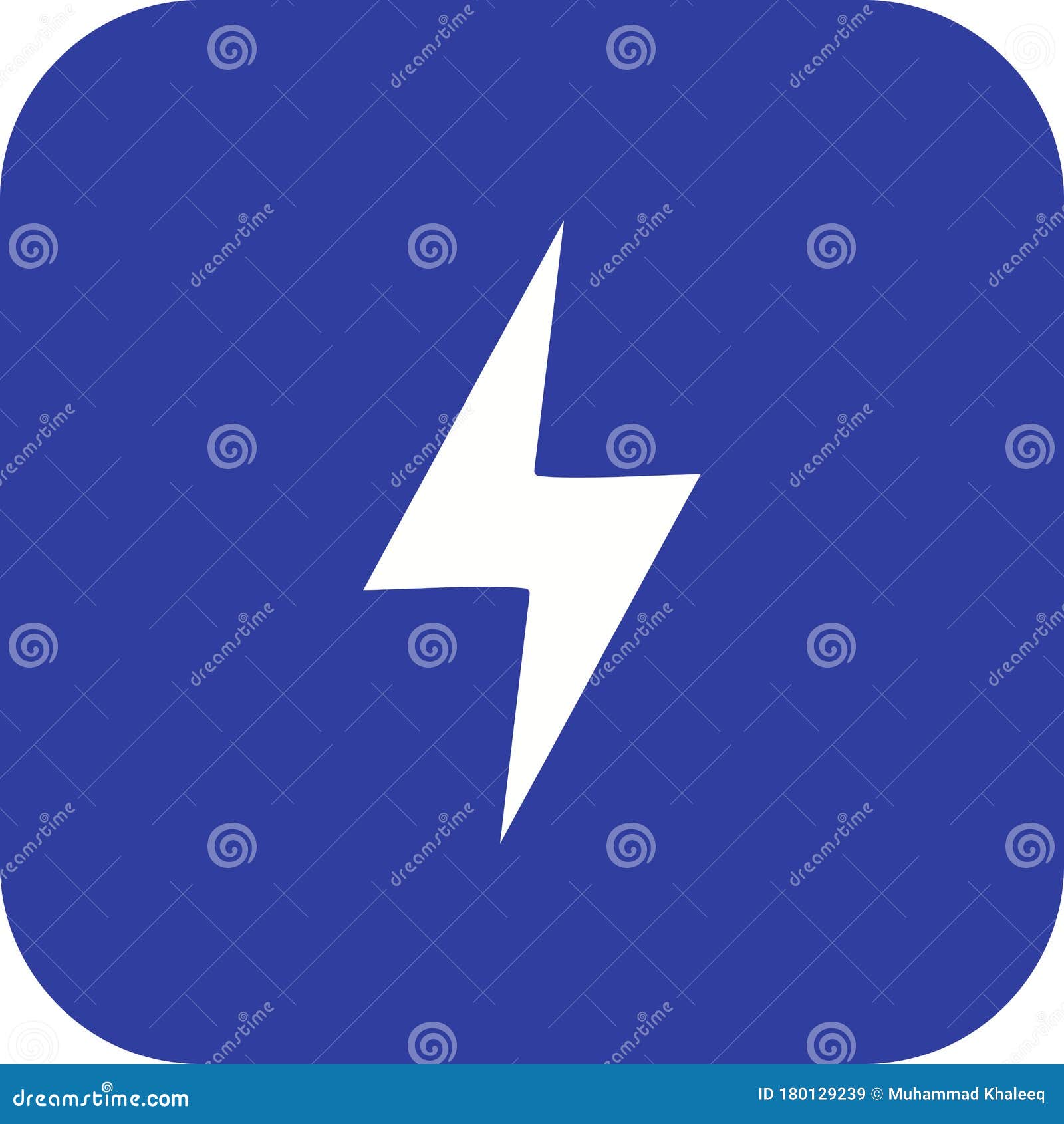 Illustration Lightning Button Icon for Personal and Commercial Use ...