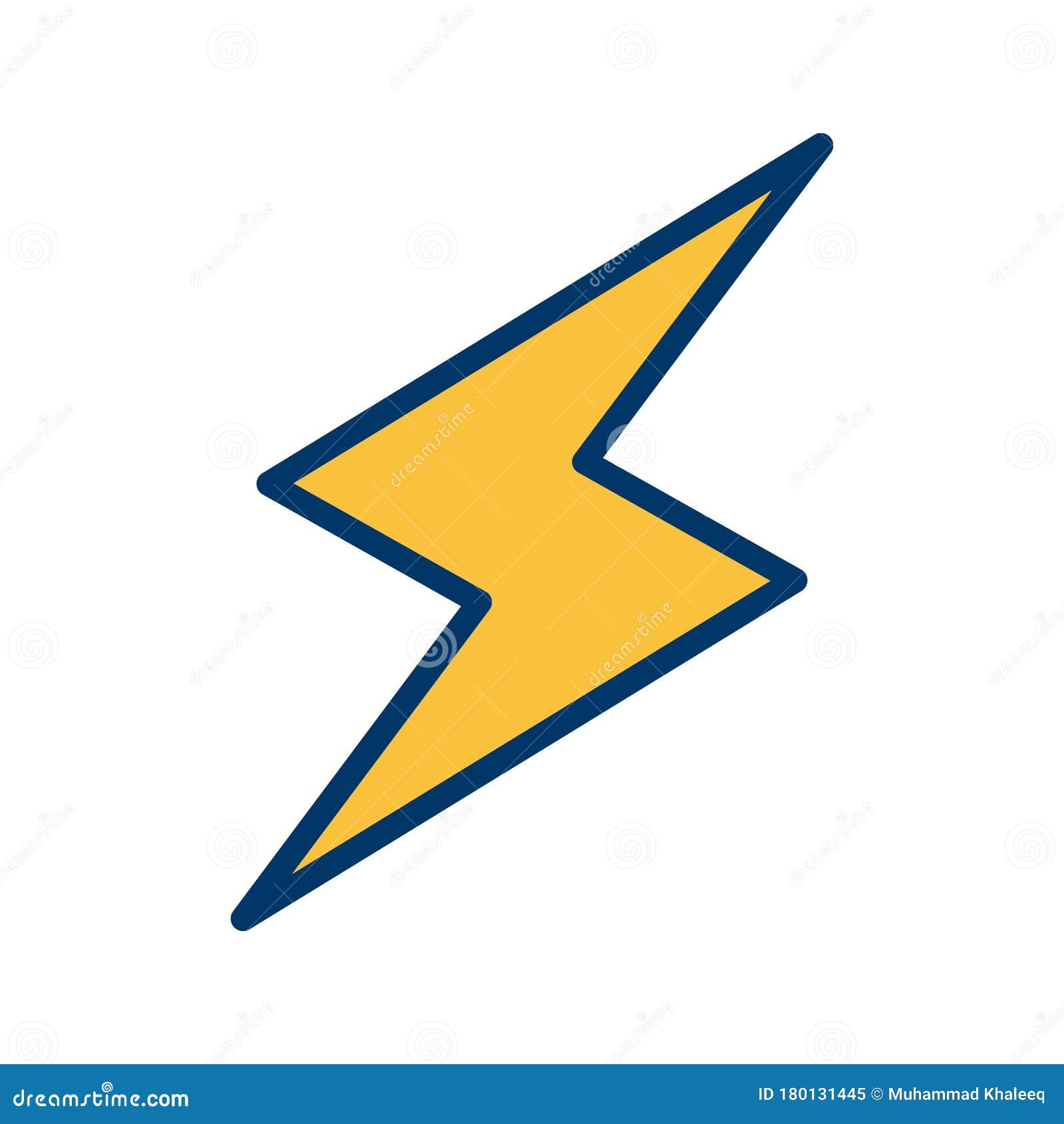 Illustration Lightning Button Icon for Personal and Commercial Use ...