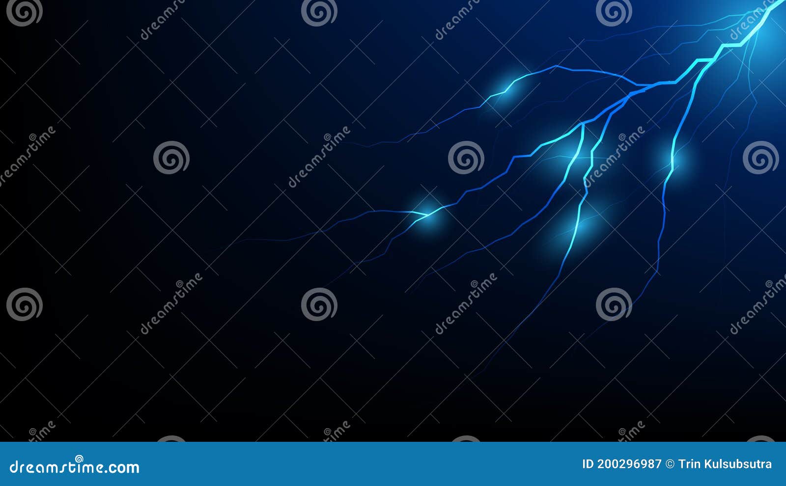 Illustration Lightning and Thunderbolt Glow and Sparkle Effect Stock ...