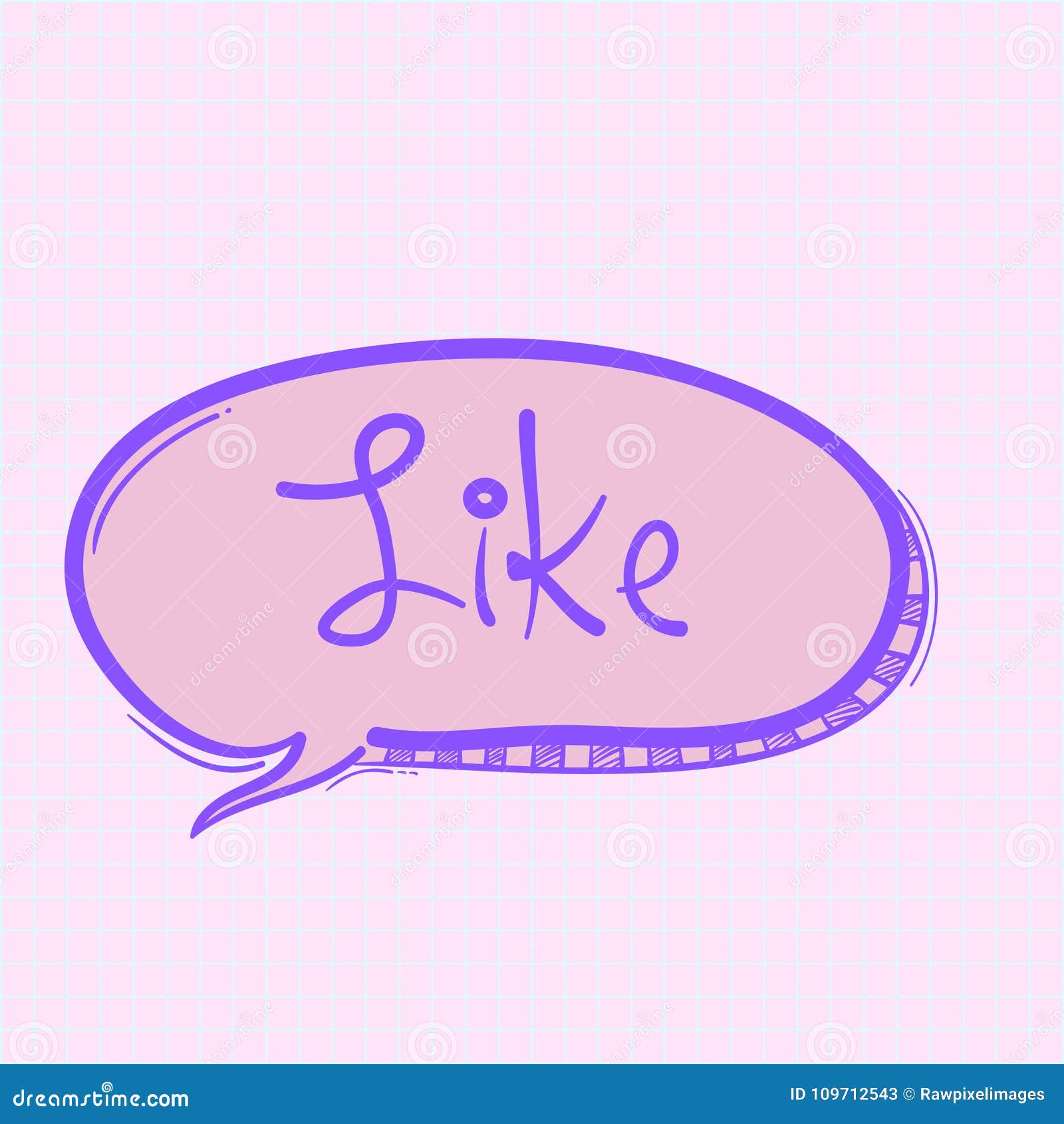 Illustration of Like Message Box Isolated Stock Illustration ...