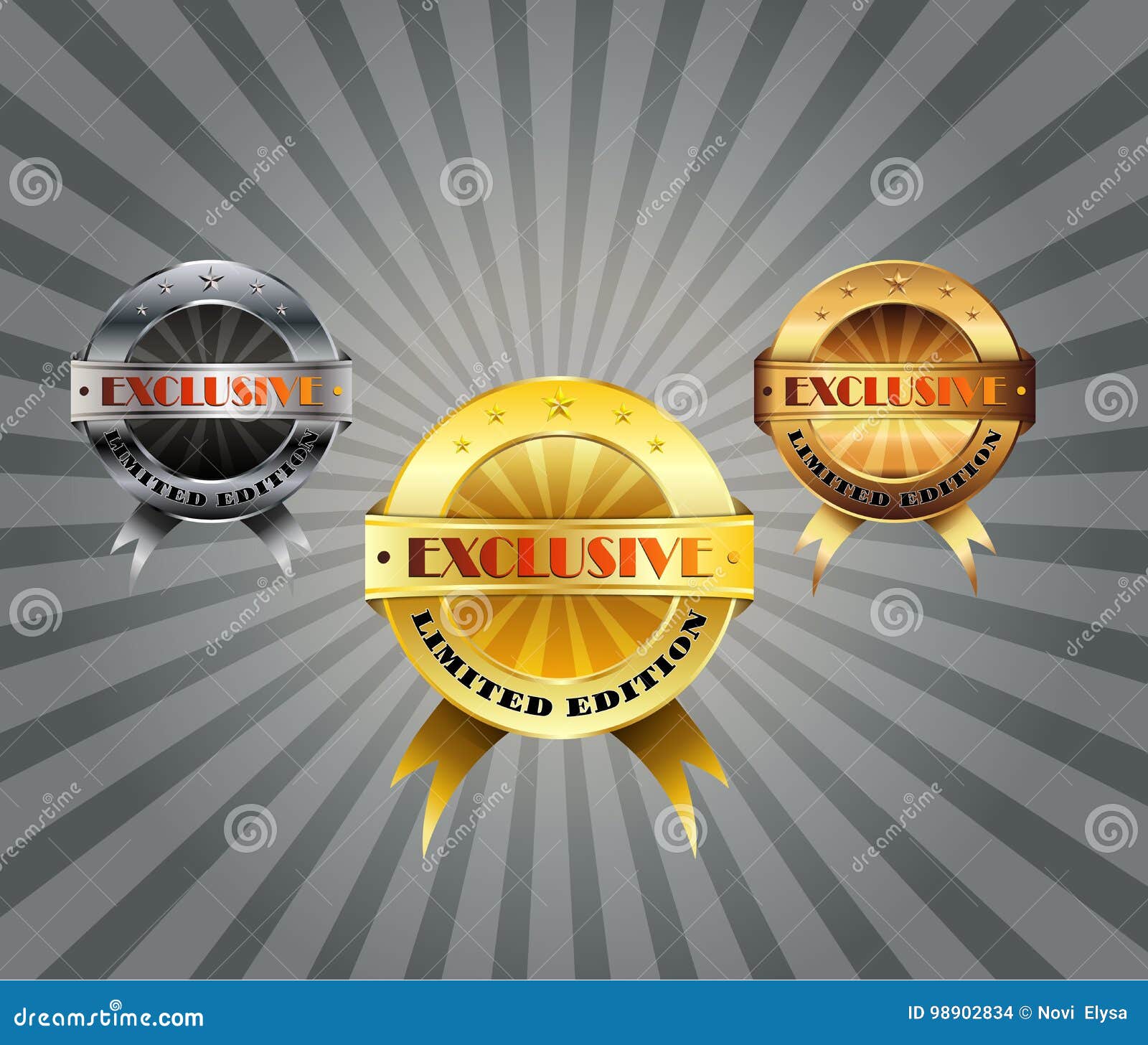 Limited edition label stock vector. Illustration of golden - 98902834