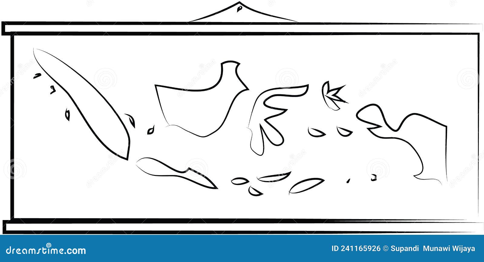 Object Design Creative Line Art Black and White Stock Vector ...