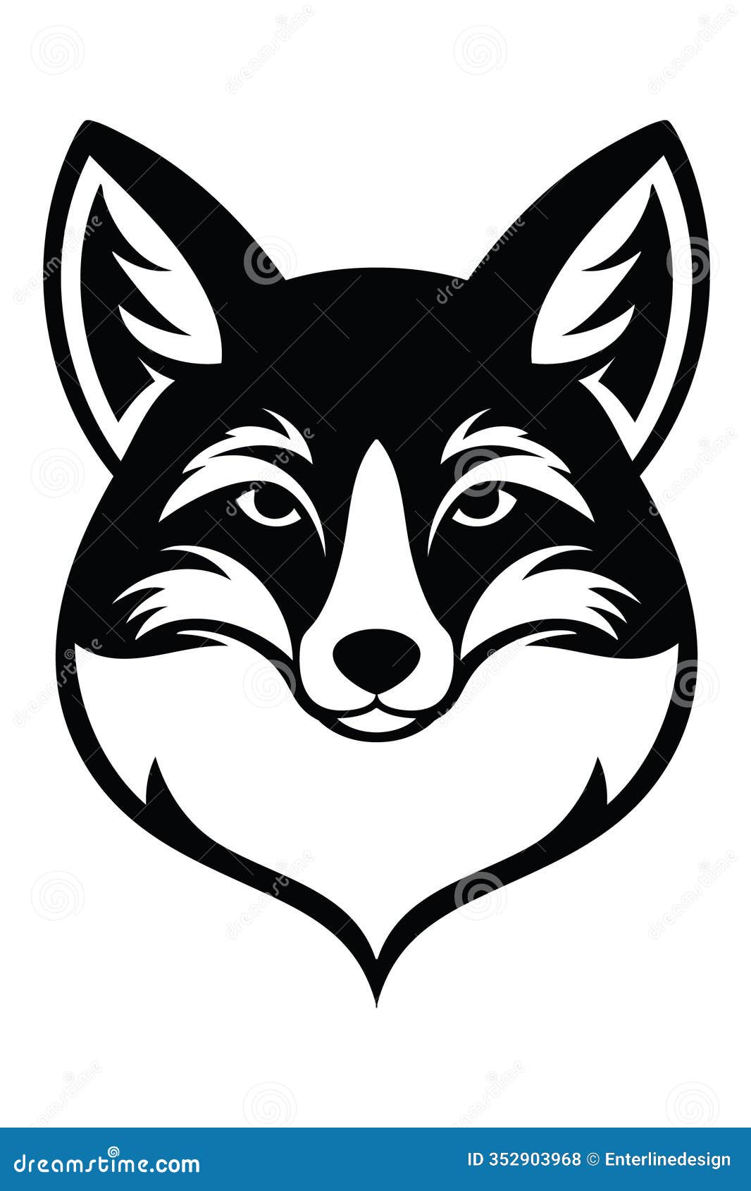 Fox Head Icon Illustration stock illustration. Illustration of icon ...