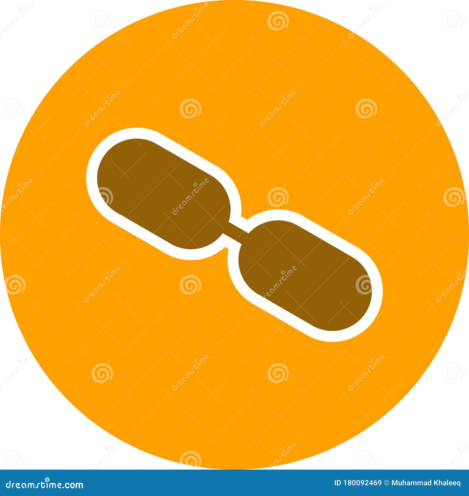 Illustration Link Sign Icon Stock Illustration - Illustration of glyph ...