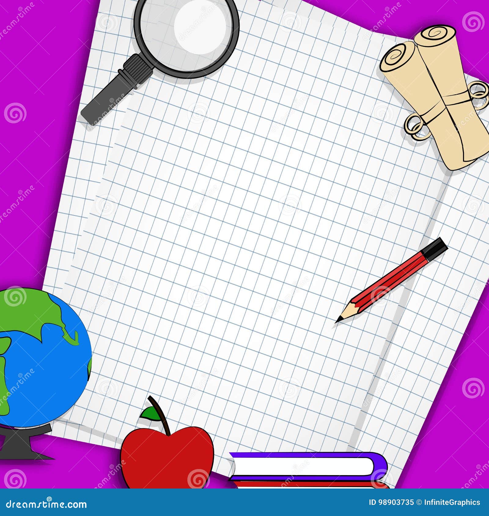 Illustration of Literacy Day Background Stock Vector - Illustration of ...