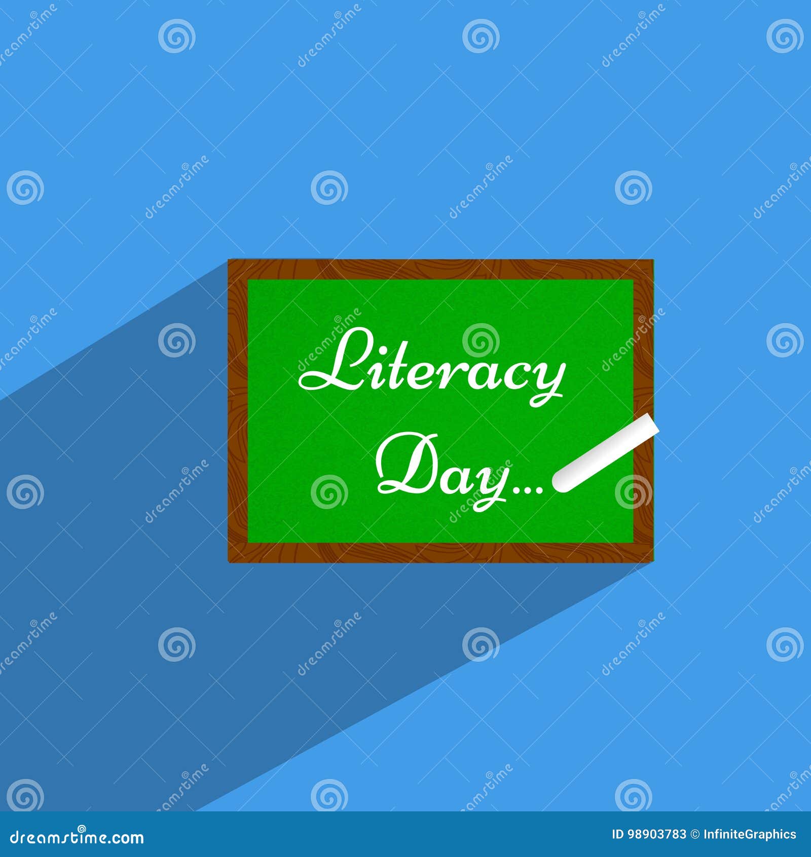 Illustration of Literacy Day Background Stock Vector - Illustration of ...