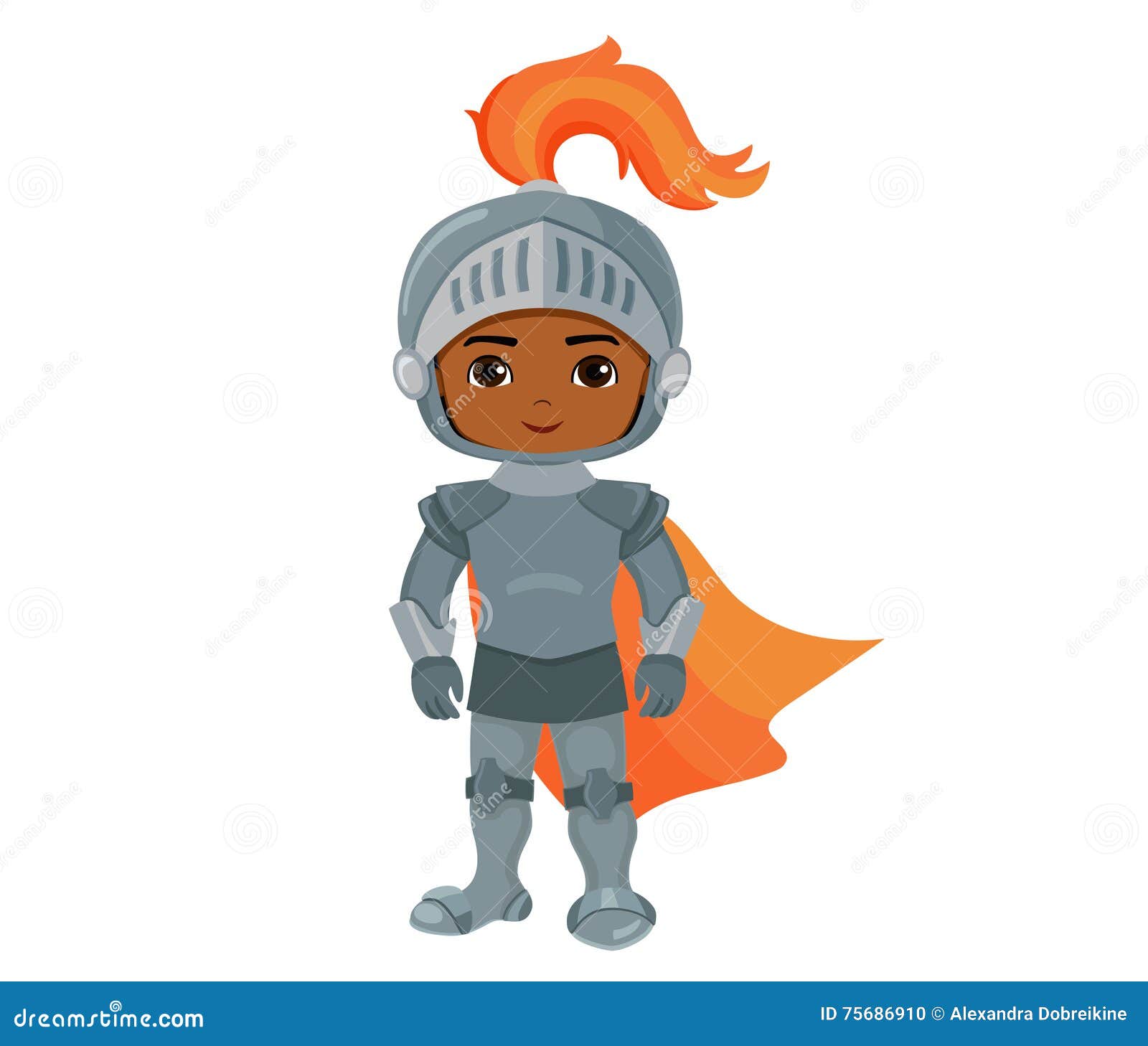 Illustration of Little Cute Knight. Stock Vector - Illustration of boys ...