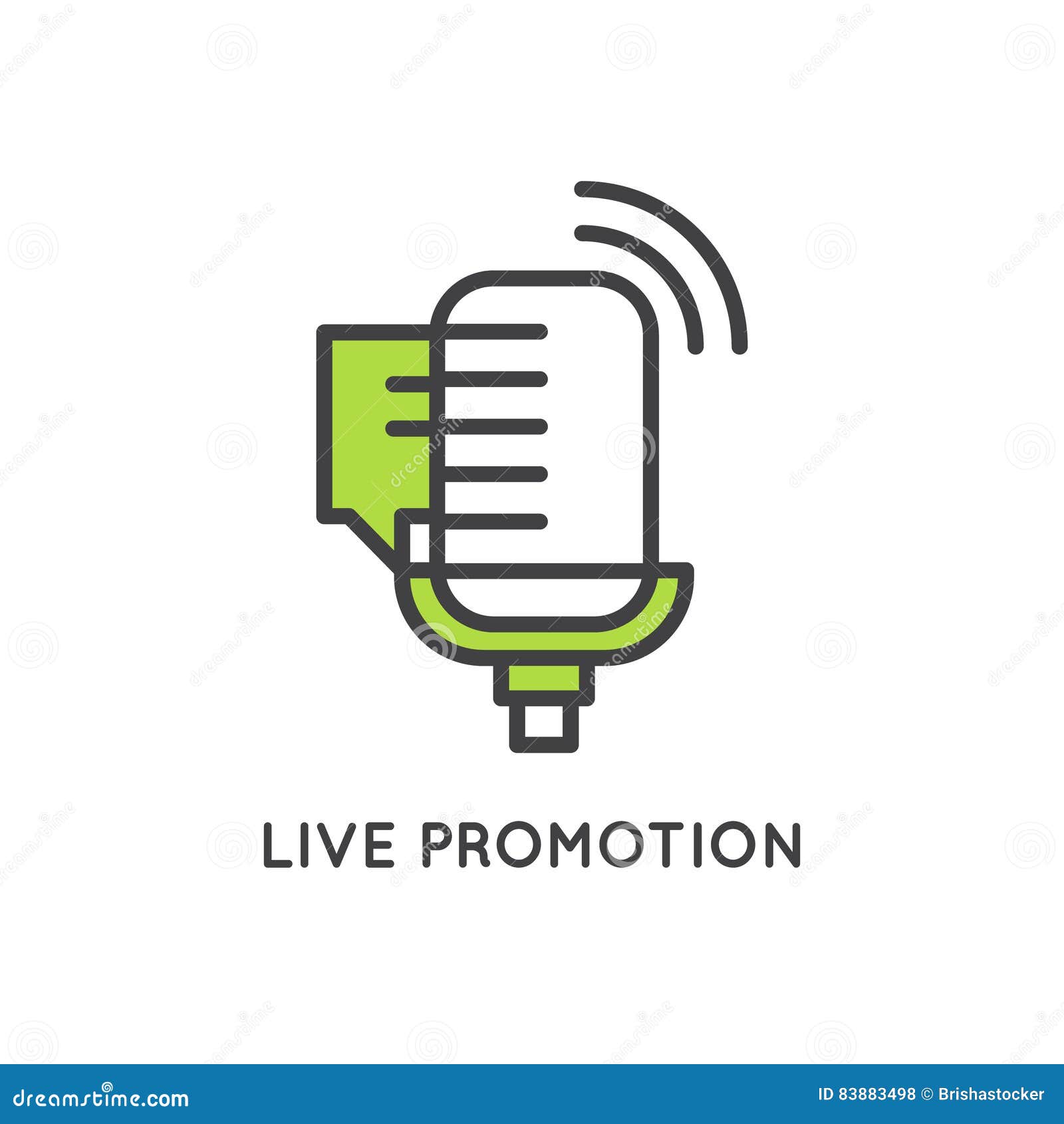 Illustration of Live Event Marketing and Promotion Process Concept ...