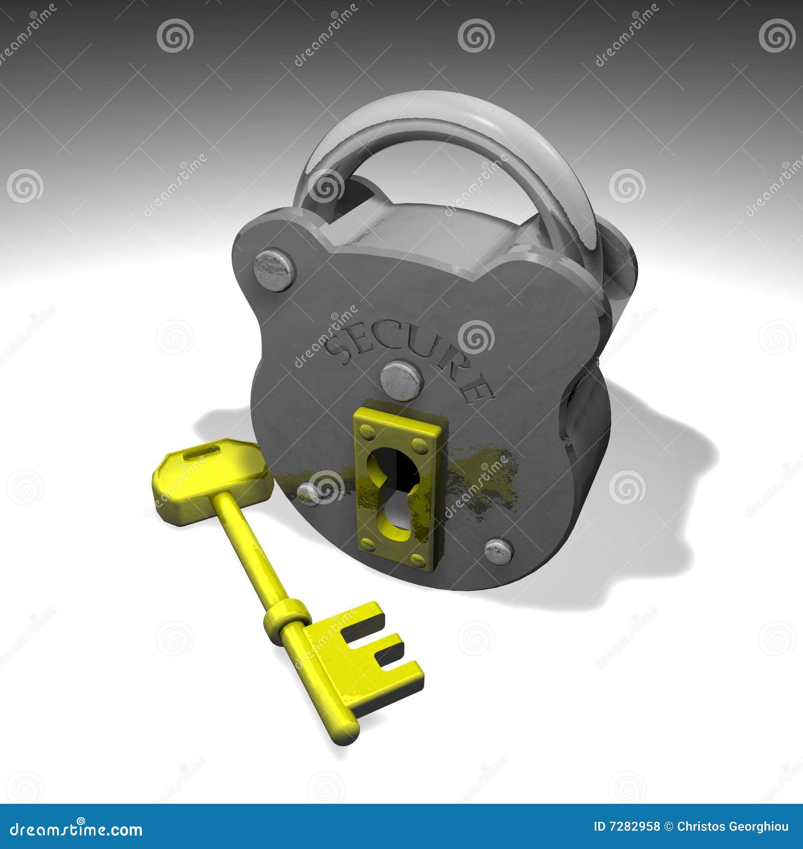 Illustration of Lock and Key Stock Illustration - Illustration of hole ...