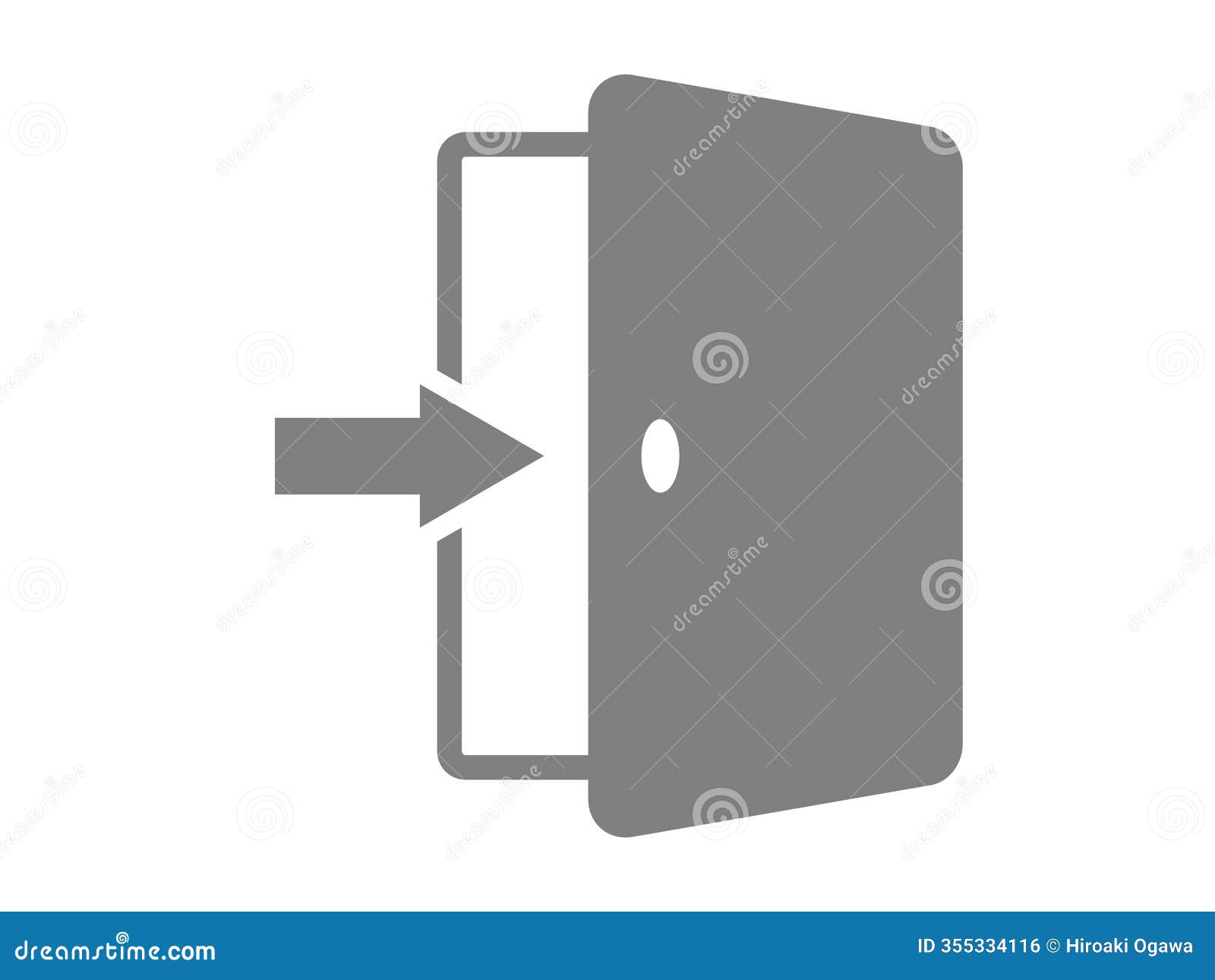 Illustration of Login Icon (entry Mark) Stock Vector - Illustration of ...